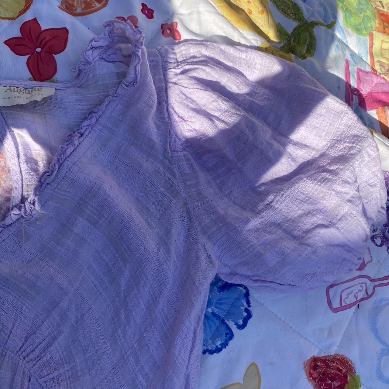 Cutest cotton Auguste the label midi dress Lilac... - Depop