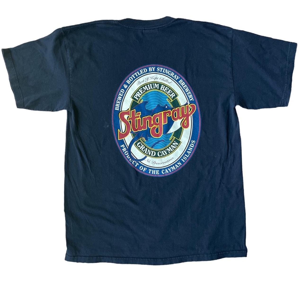 ‘00s Stingray Brewery beer destination t-shirt 9/10... - Depop