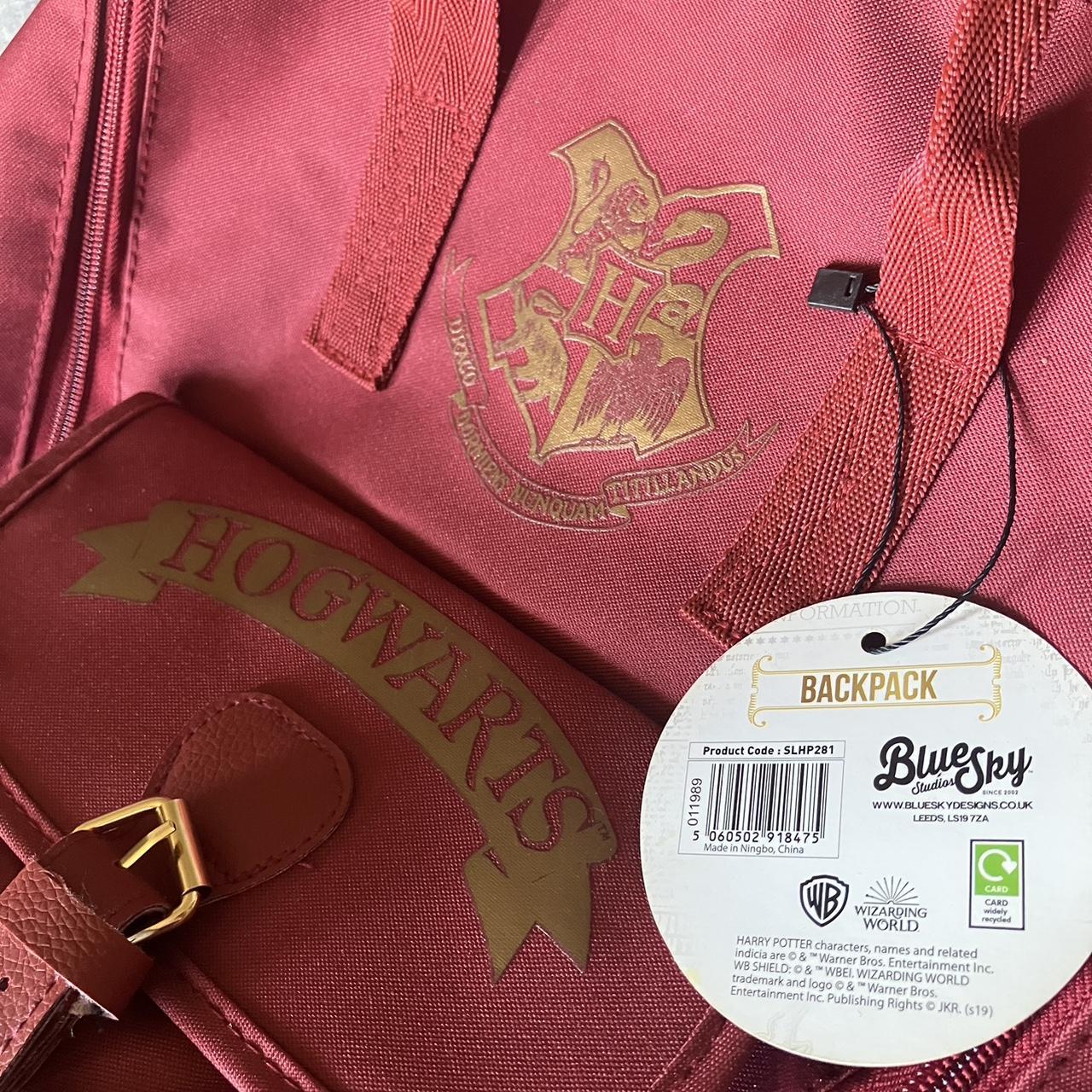 Harry Potter hogwarts backpack Burgundy / maroon... - Depop