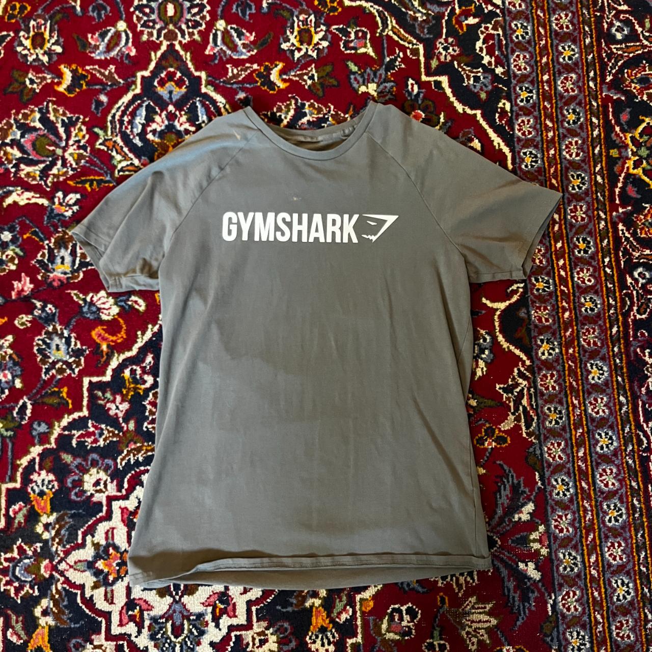 Gymshark Medium Shirt Small bleach stain in front... - Depop