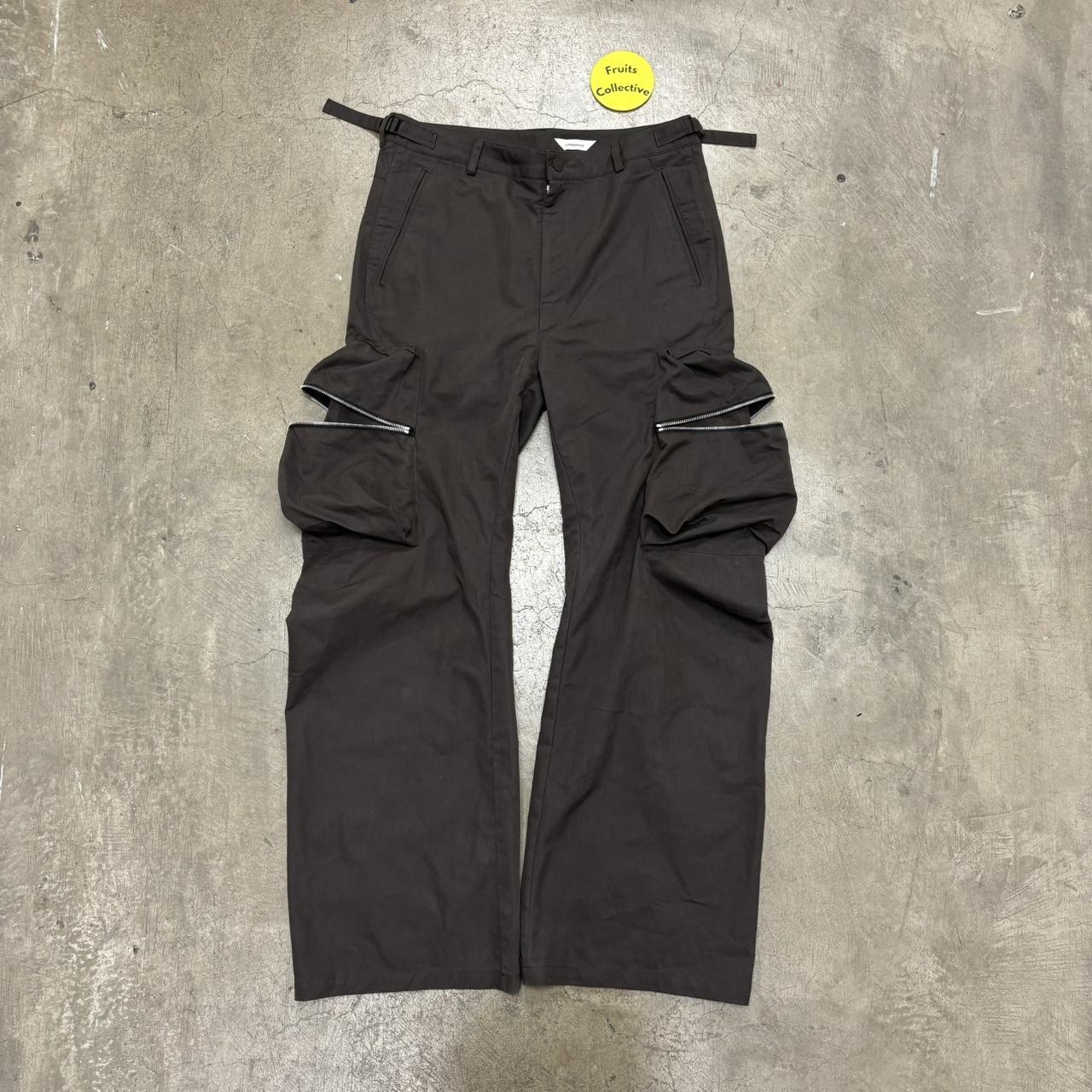 Fruits (112) CMMAWEAR brown articulated cargo pants... - Depop