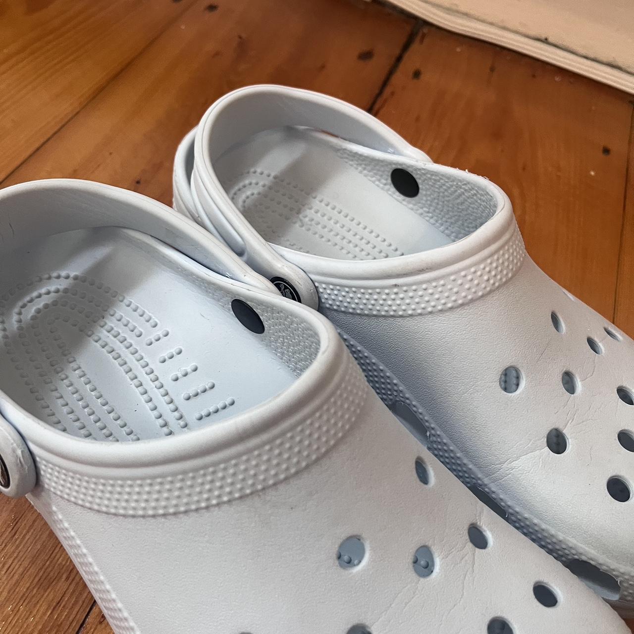 crocs! Women’s 9 Ice blue / baby blue color... - Depop
