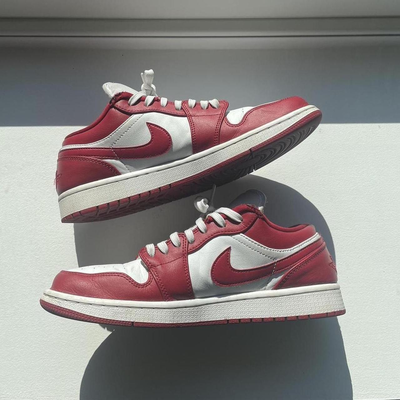 Vintage Jordan 1 Low Gym Red💯 Nike dunk look Premium... - Depop