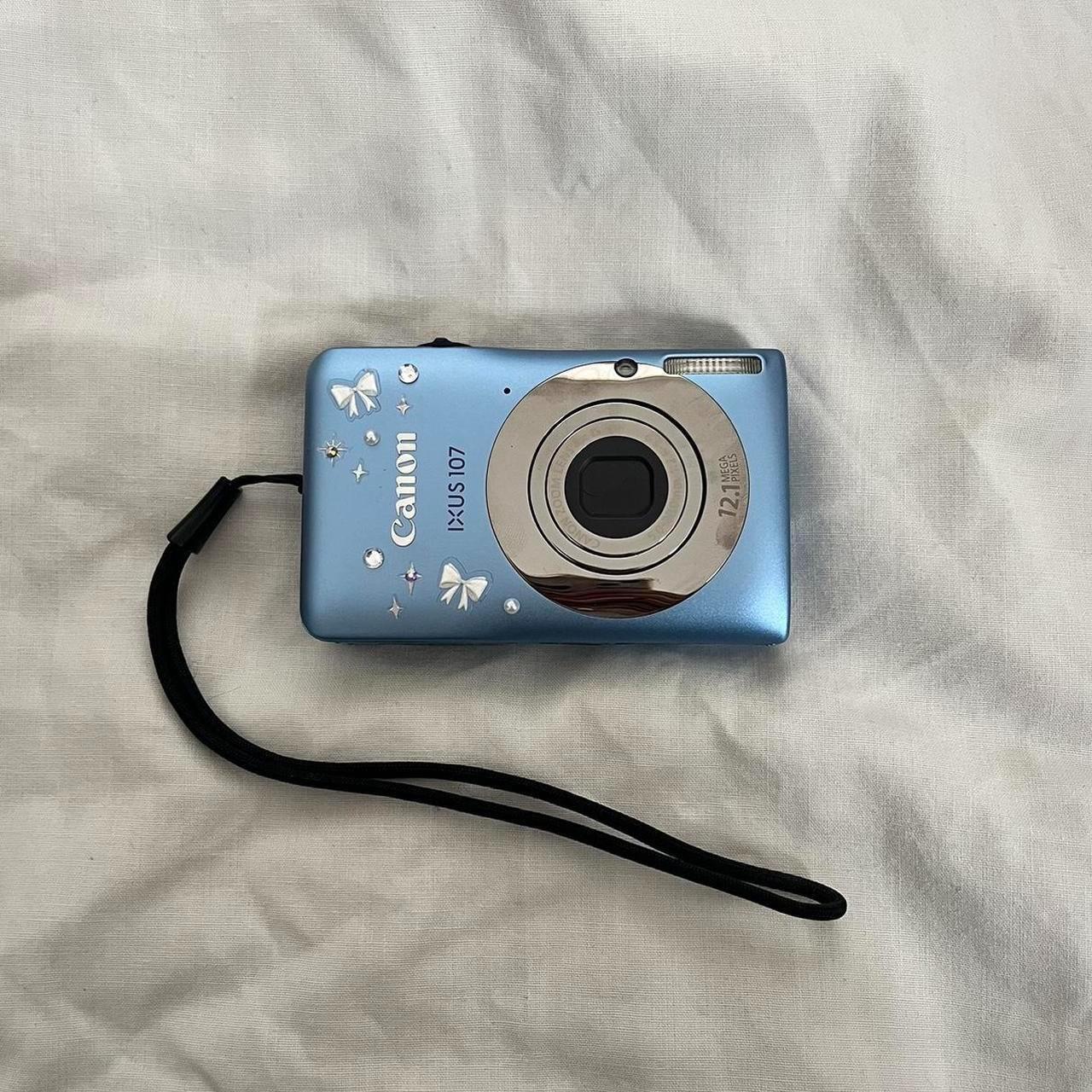 Canon Ixus Digital Camera Digi Cam in baby blue IXUS... - Depop