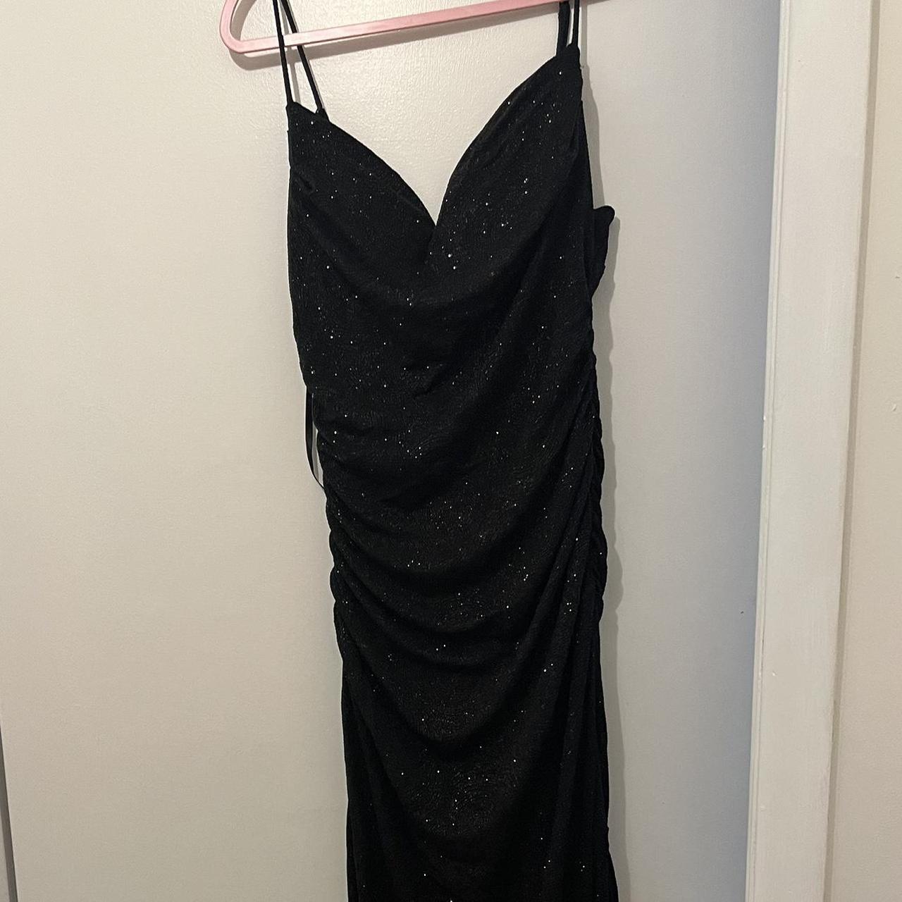 black glitter Windsor prom dress.Never worn it was a... | Depop