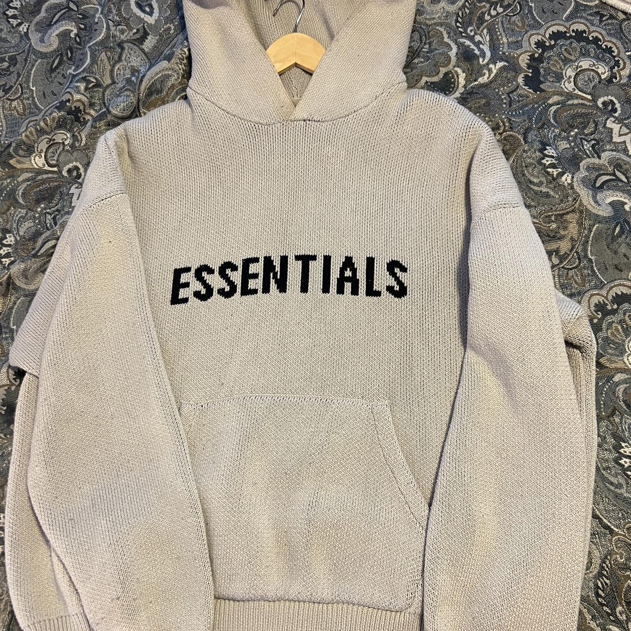 Tan Essentials Hoodie - Depop