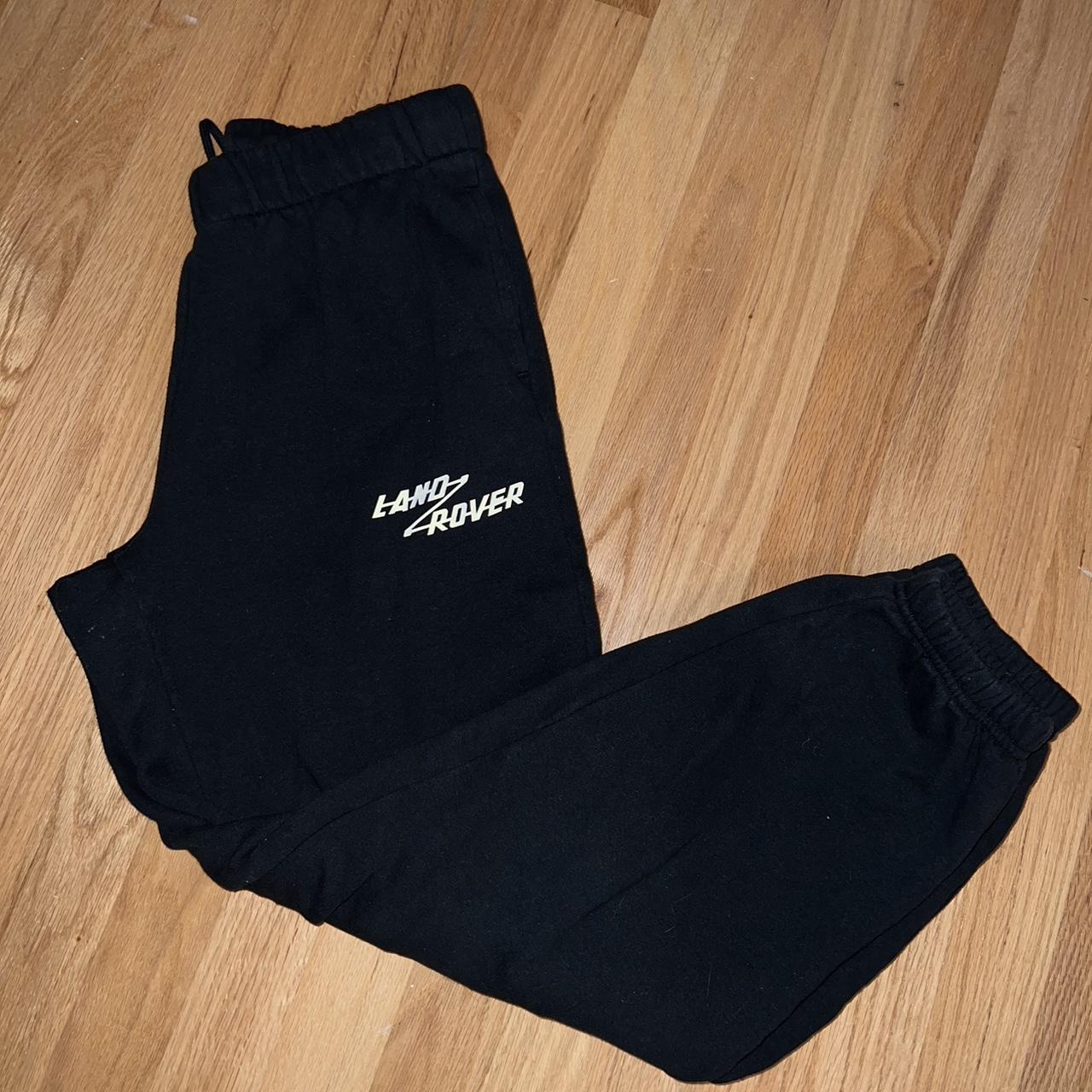 XS Land Rover sweatpants in Black - Depop