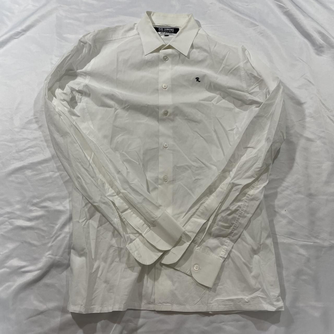 Raf Simons 2008 button up White Size 46 (S) Please... - Depop
