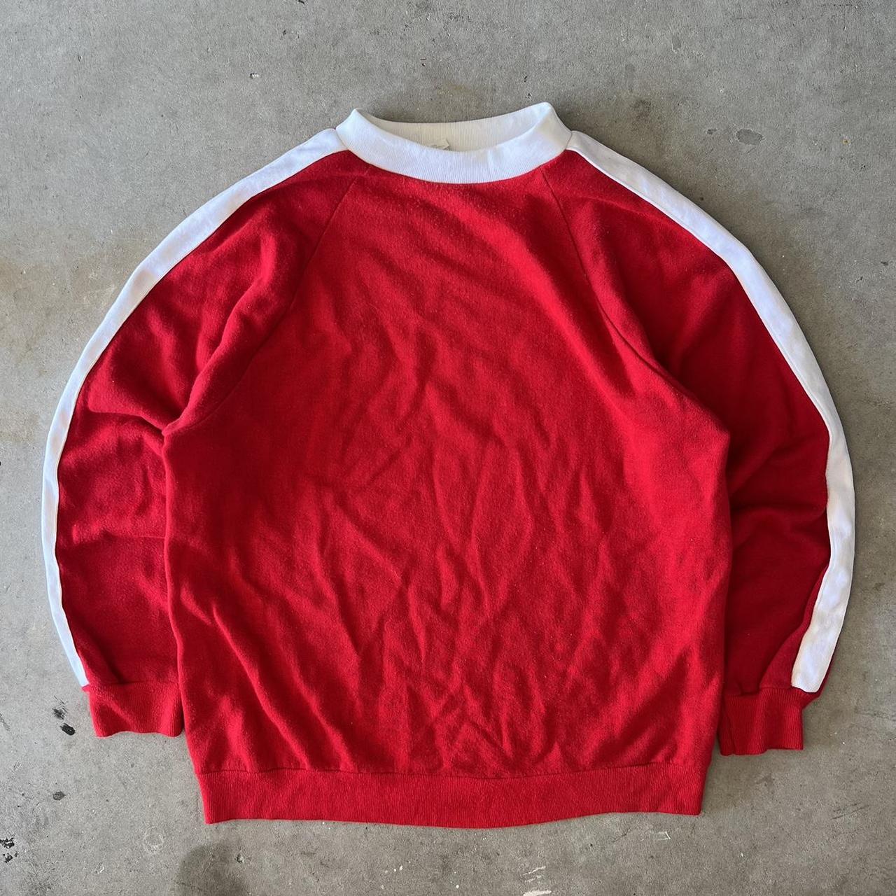 Vintage 1980s/70s Terry cloth Raglan... - Depop