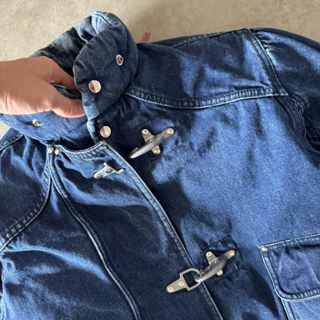 Vintage 80s/90s denim class firefighter style... | Depop