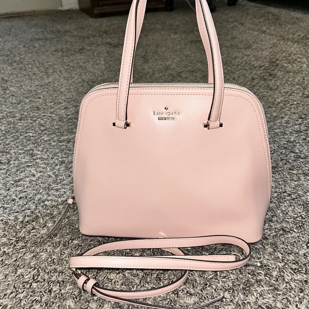 Kate Spade baby pink purse. Barely used. Everything... - Depop
