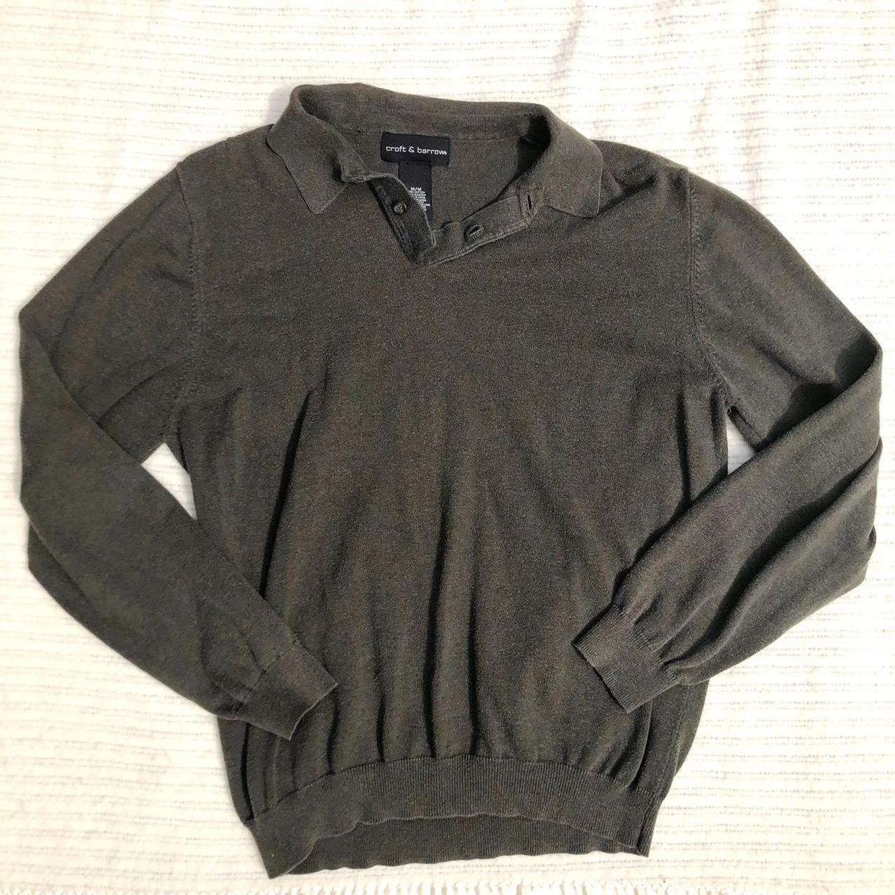 Croft & Barrow Men's Green Jumper | Depop