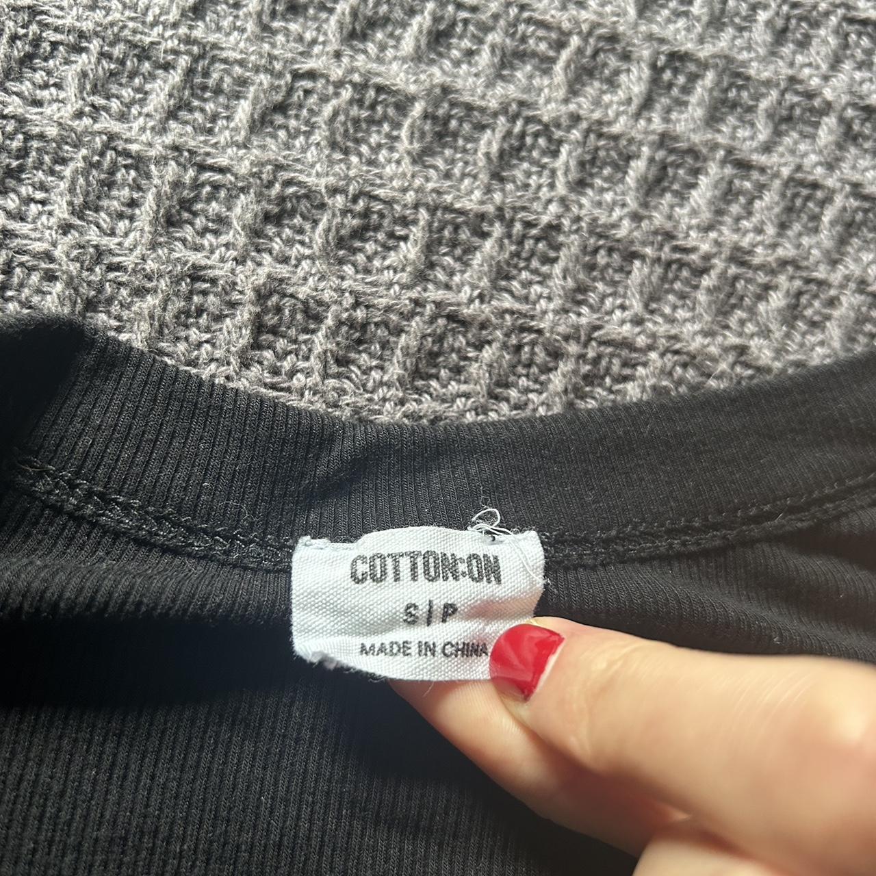 cute ribbed black square neck fitted top - Depop