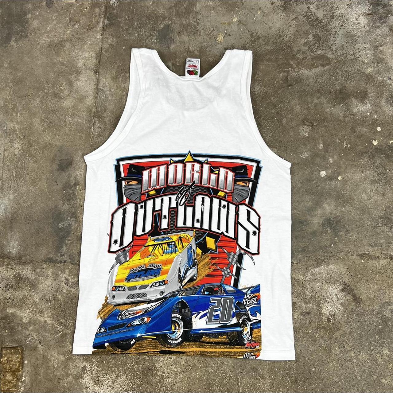 Vintage 2006 outlaws racing tank top Size Small - Depop
