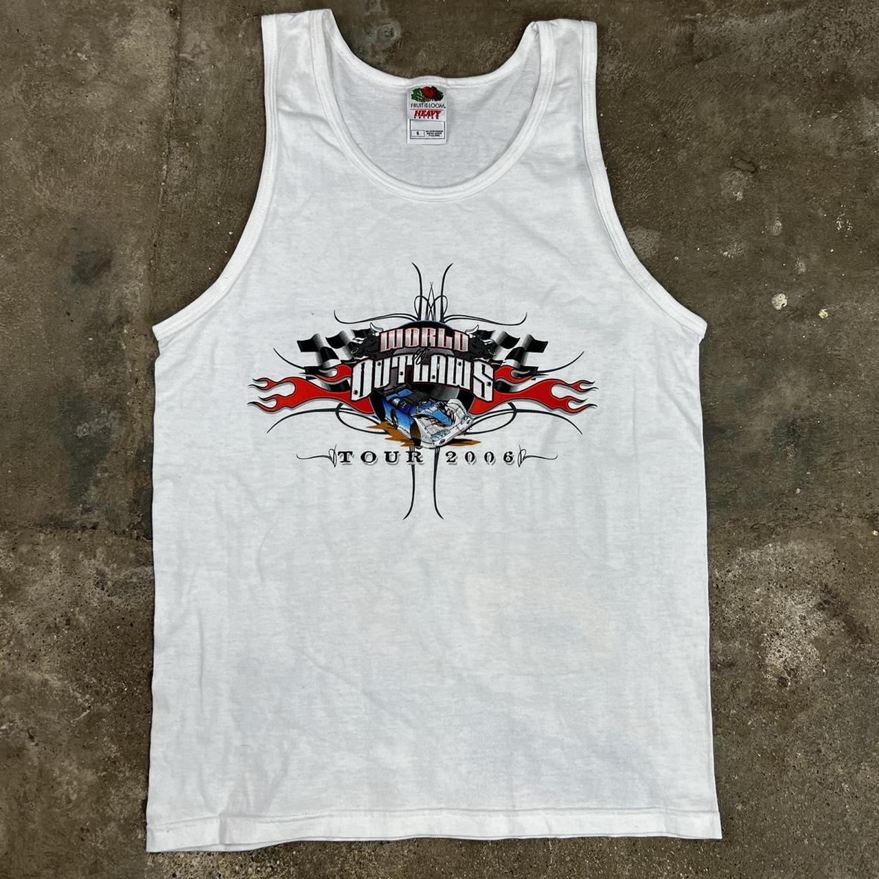 Vintage 2006 outlaws racing tank top Size Small - Depop