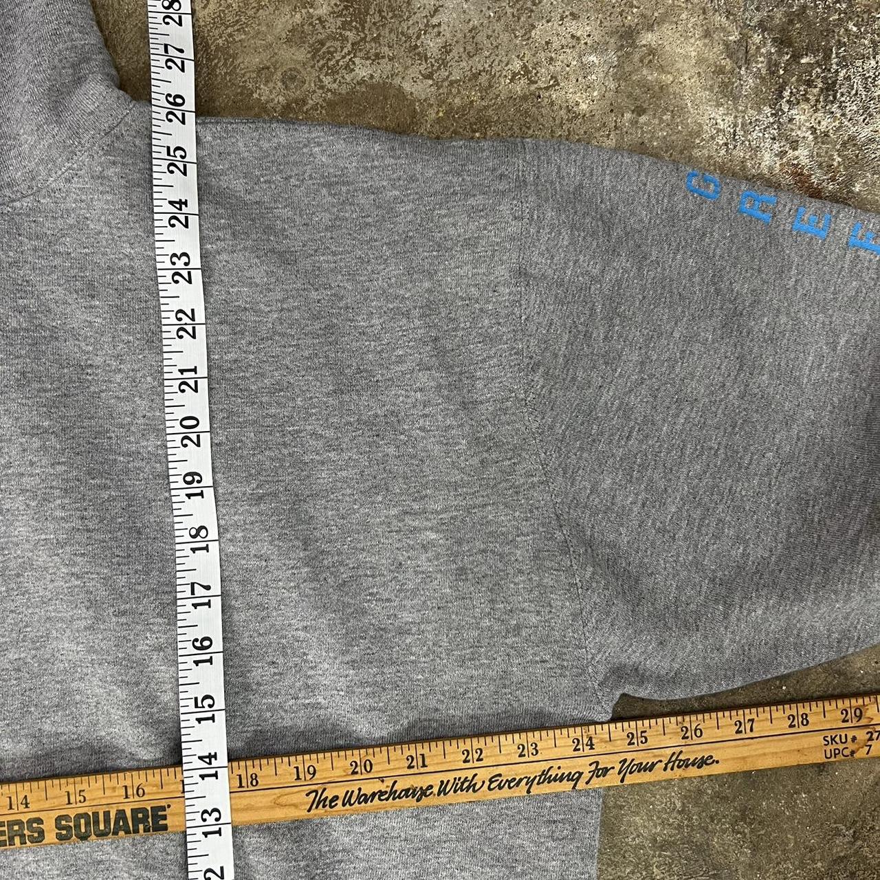 Men's Grey and Blue Hoodie | Depop