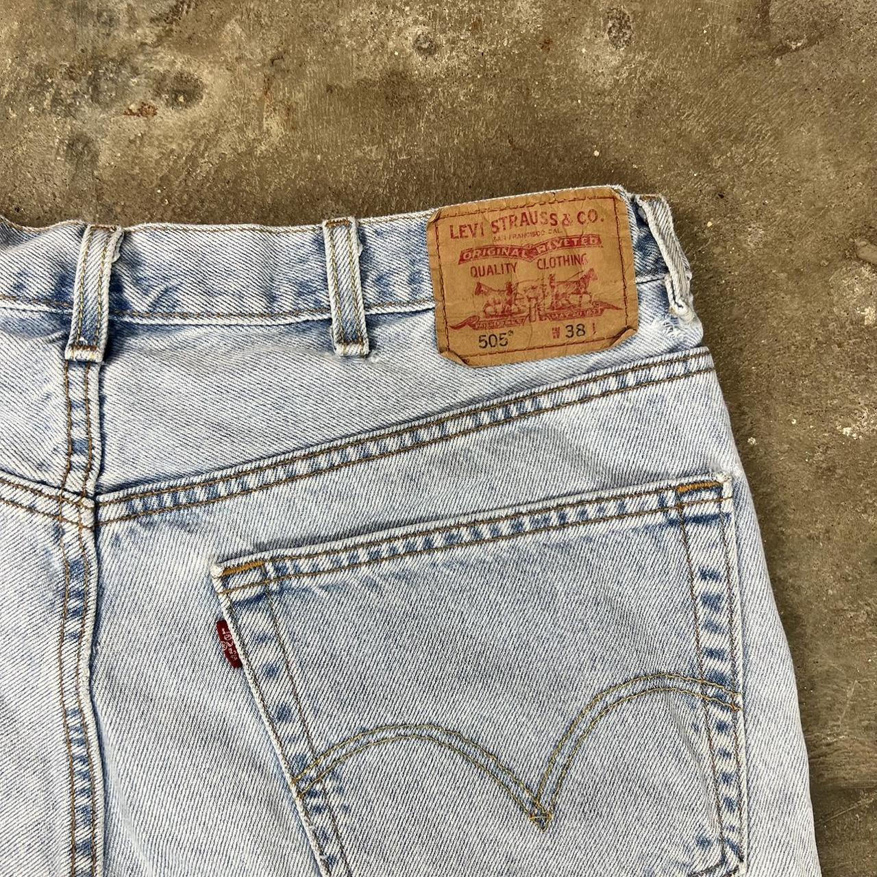Vintage 90s Levi’s 505 Jean Shorts Jorts Size 38 - Depop
