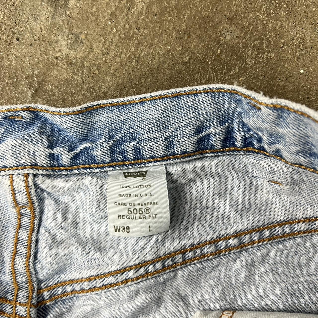 Vintage 90s Levi’s 505 Jean Shorts Jorts Size 38 - Depop