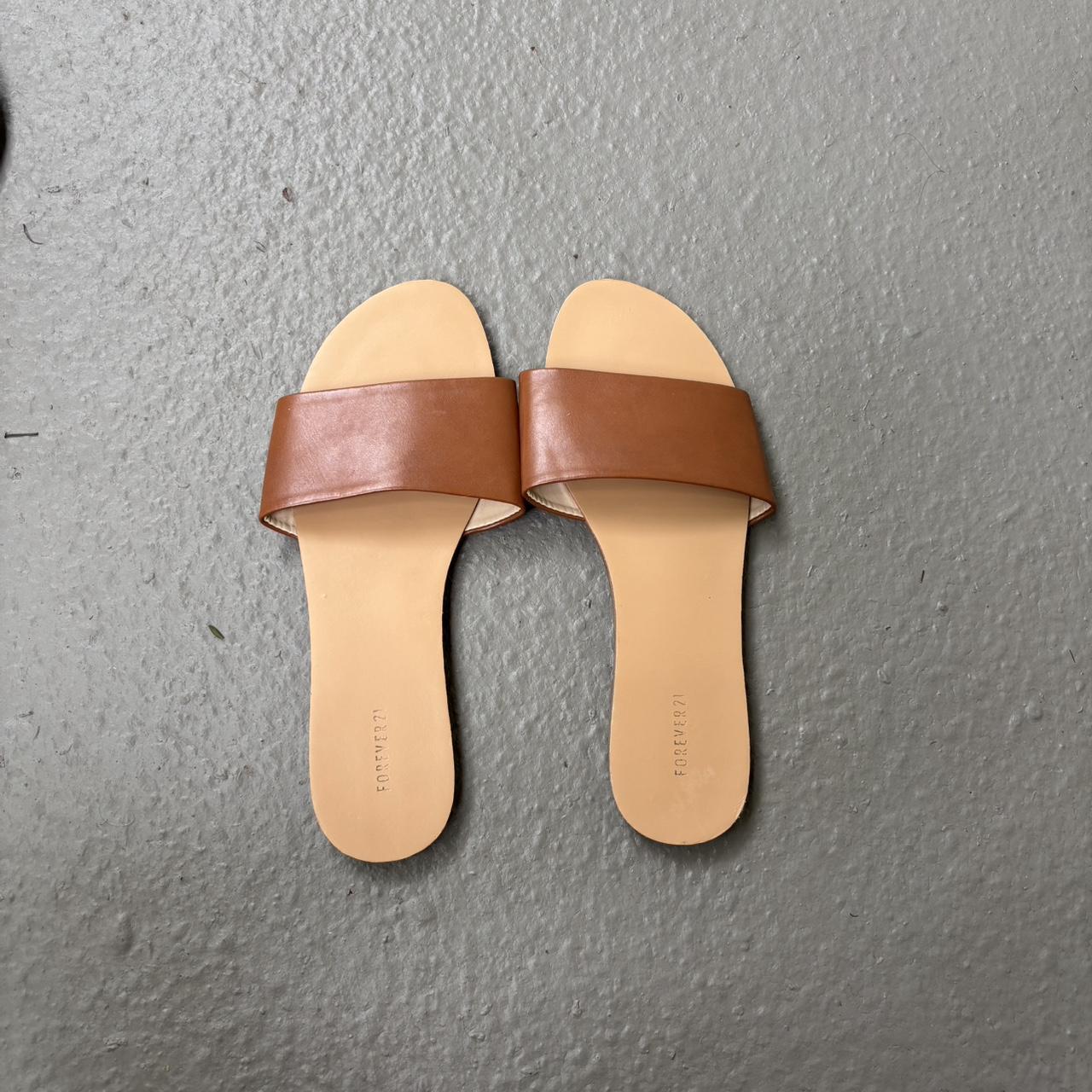 Brown forever 21 sandals Dm me for individual... | Depop