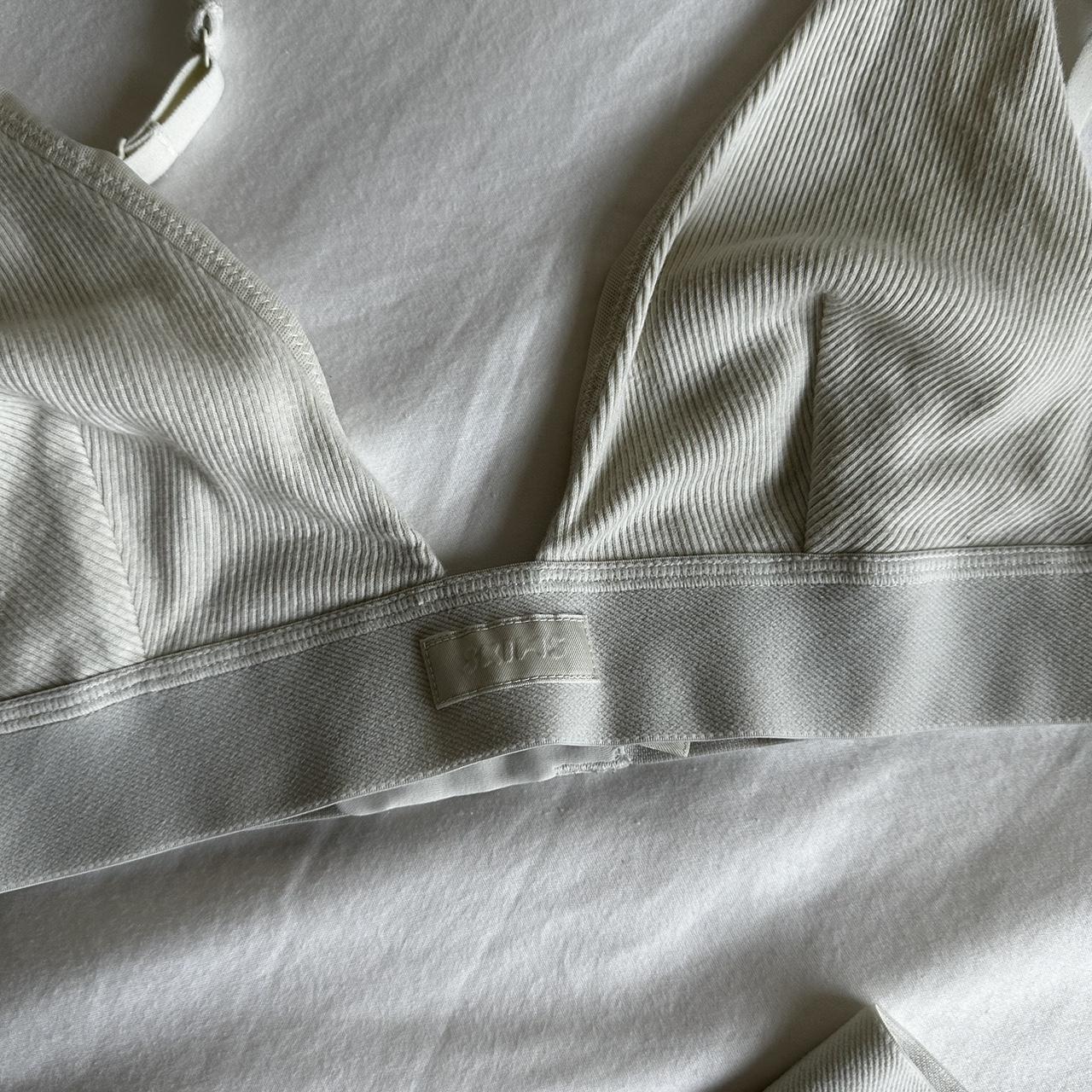 Skims Cotton Plunge Set - in color bone - top is... - Depop