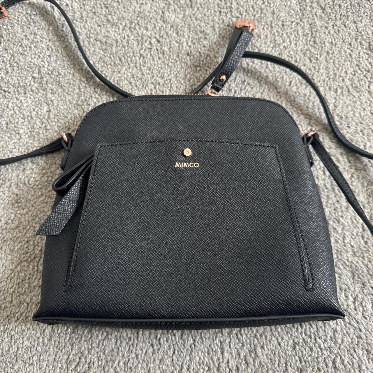 Mimco small black leather bag Brand new not used... | Depop