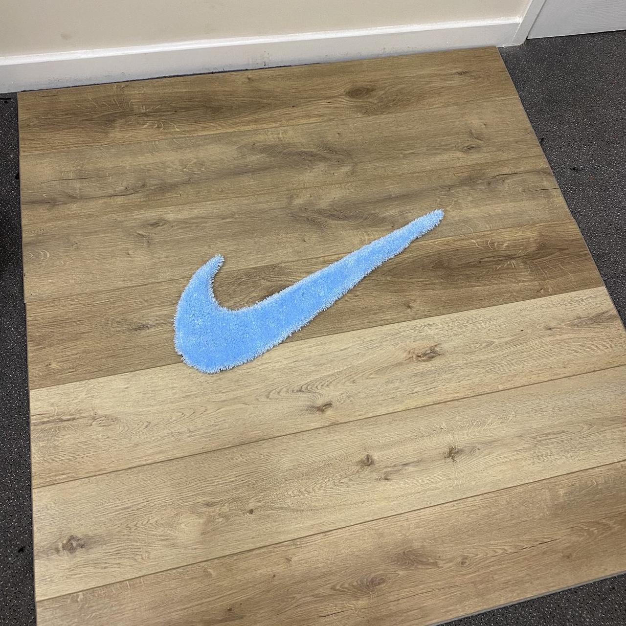 🎲 CUSTOM NIKE SWOOSH LOGO RUG • Custom Made Tufted... - Depop