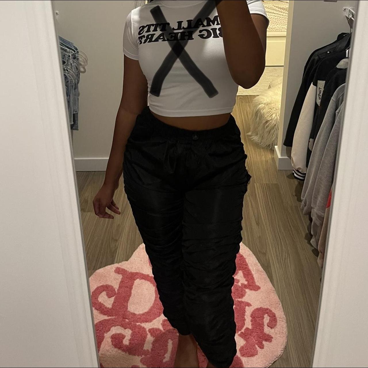 Stacked parachute pants Brand: SHEIN Condition:... - Depop