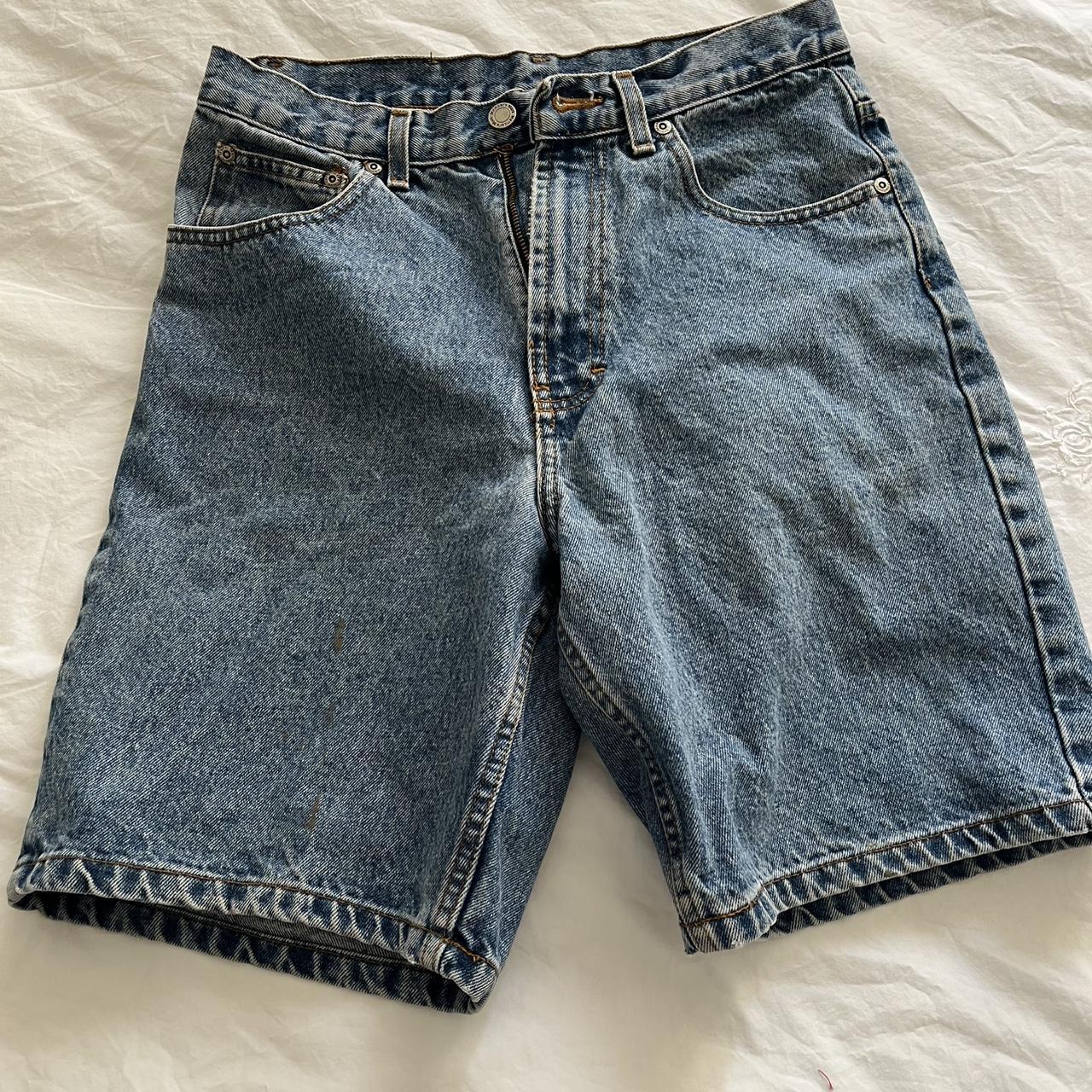 Medium wash Jorts Fits a women’s small and medium | Depop