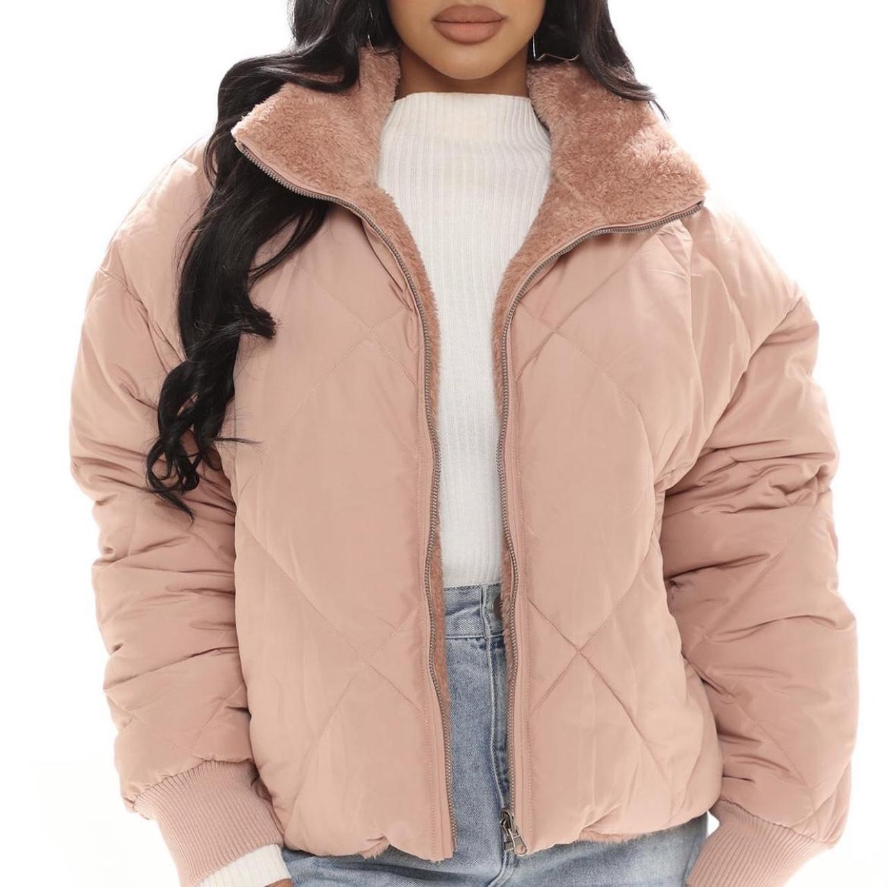 Fashion Nova Women's Pink Jacket | Depop