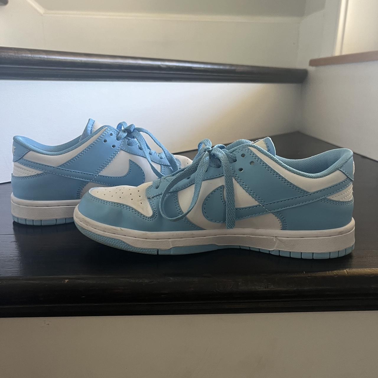Super cute university blue Nike dunks! Only worn a... - Depop