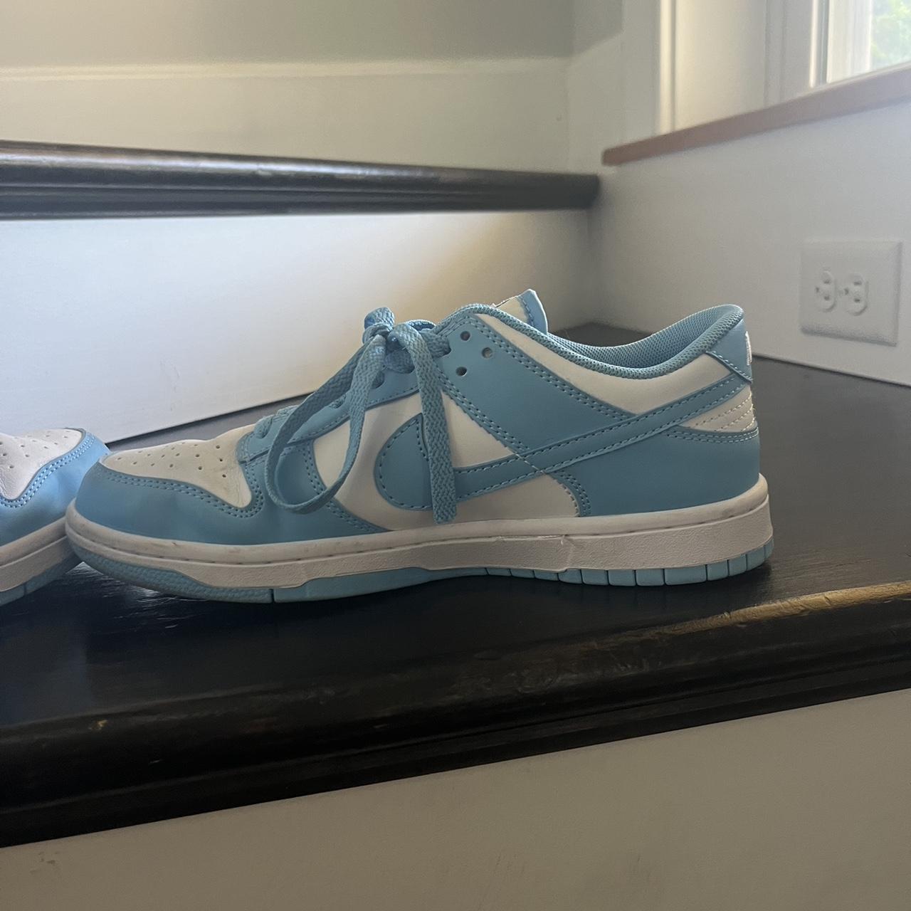 Super cute university blue Nike dunks! Only worn a... - Depop