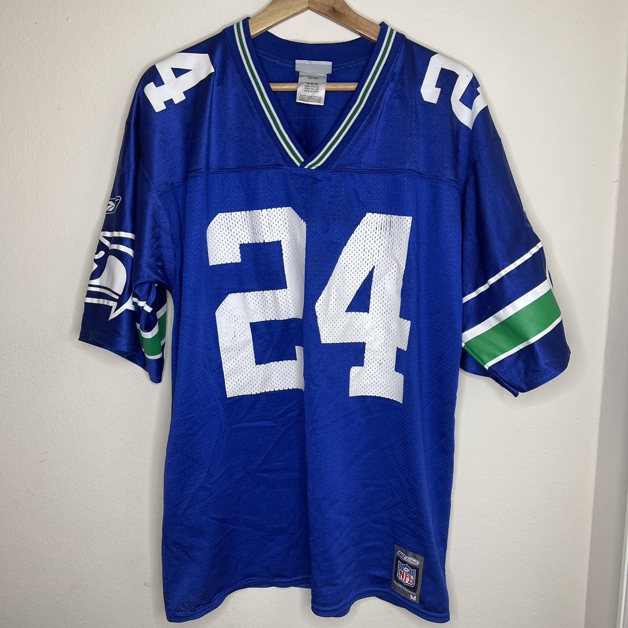 Vintage Reebok nfl Seahawks jersey Tagged medium... - Depop