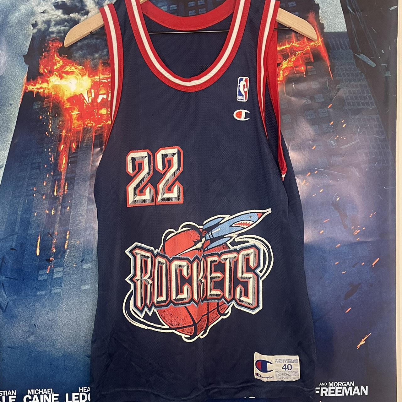 Vintage houston rockets basketball jersey Size... - Depop