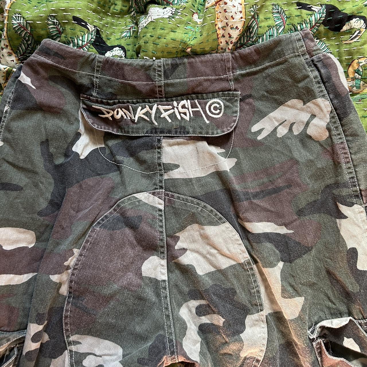 PUNKYFISH cargo camouflage combat trousers.... - Depop