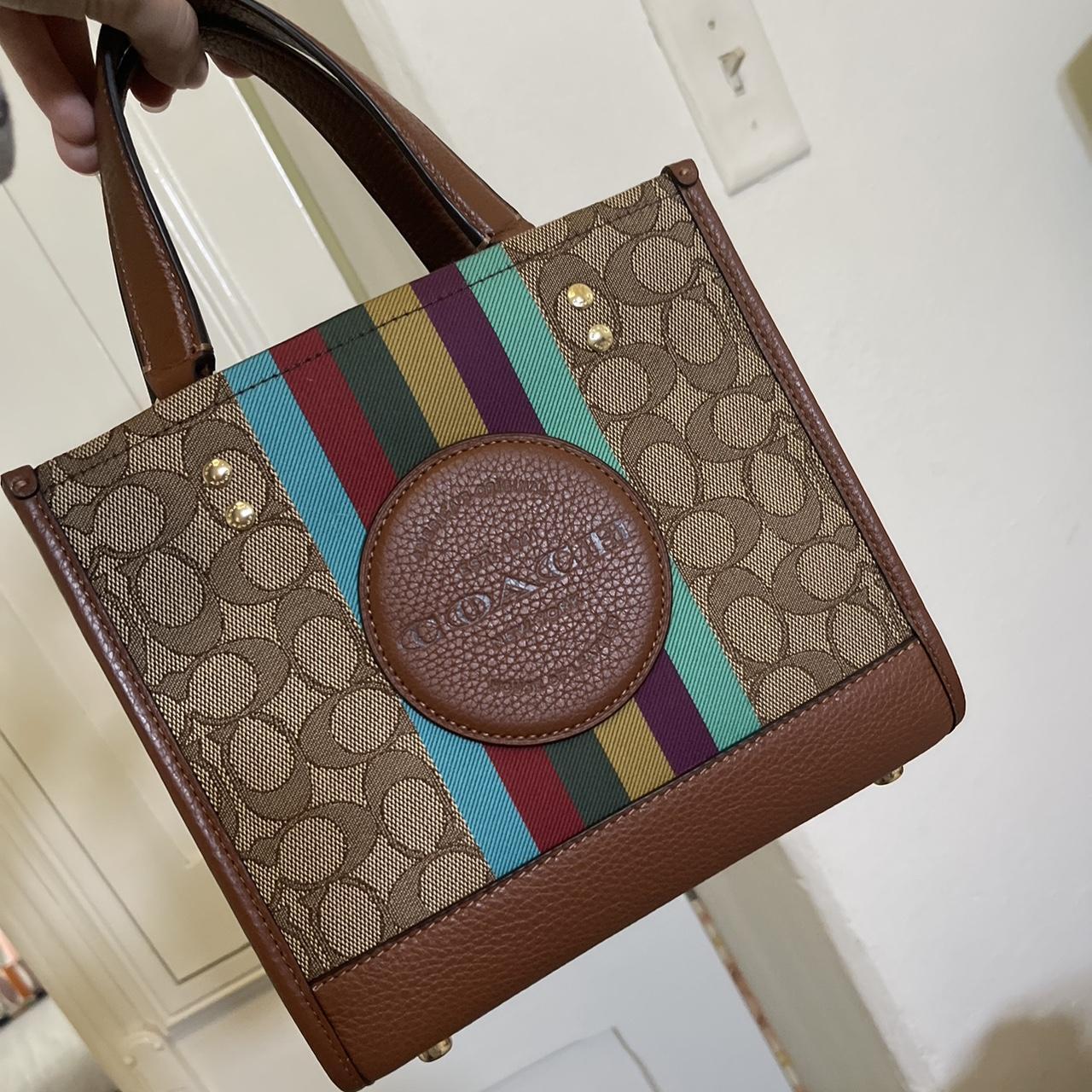 Coach Dempsey Tote 22 In Signature Jacquard With... - Depop