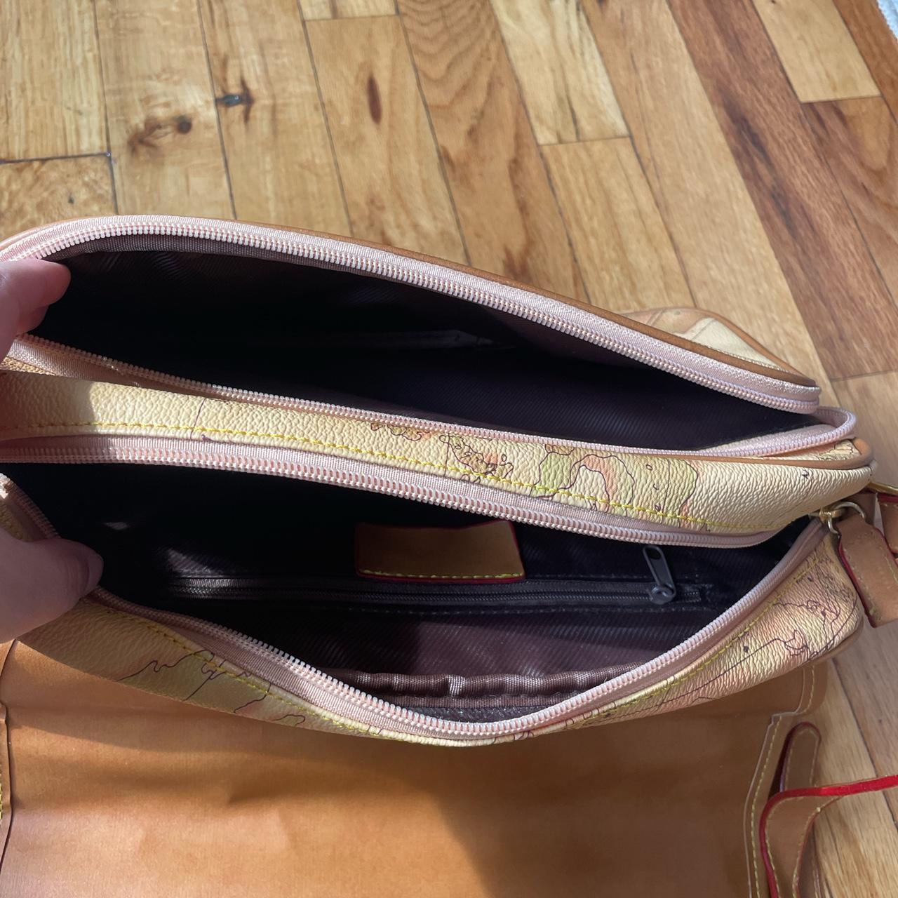 Vintage world map travel bag! The bag has a strap on... - Depop