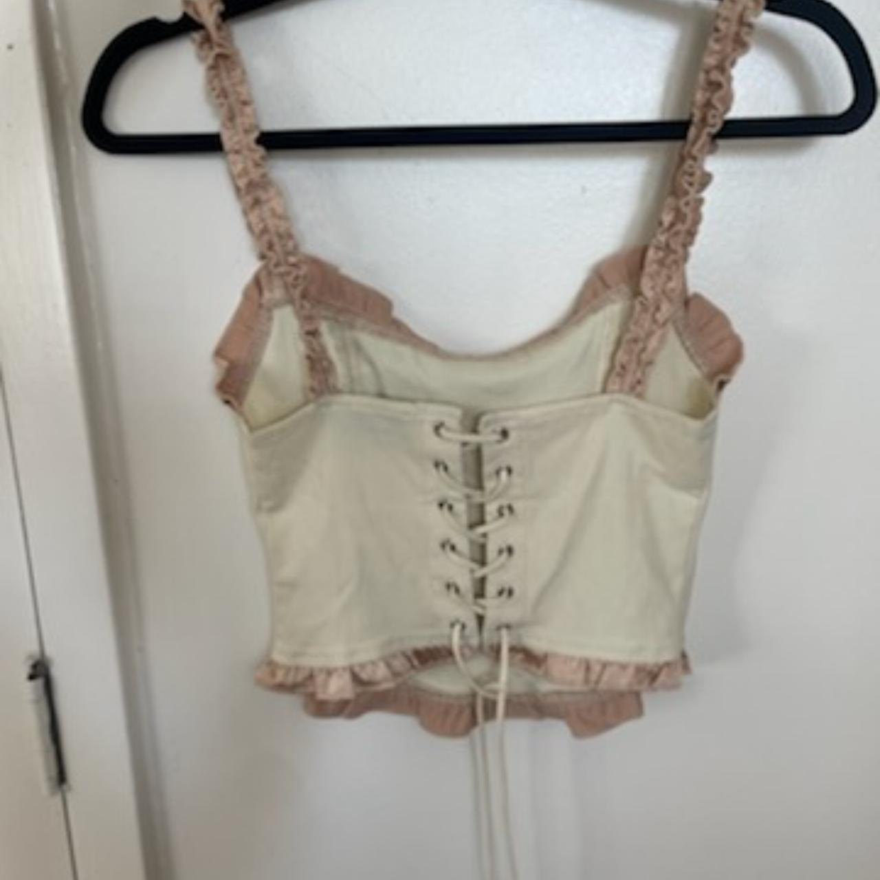 motel rocks corset top size small never worn - Depop