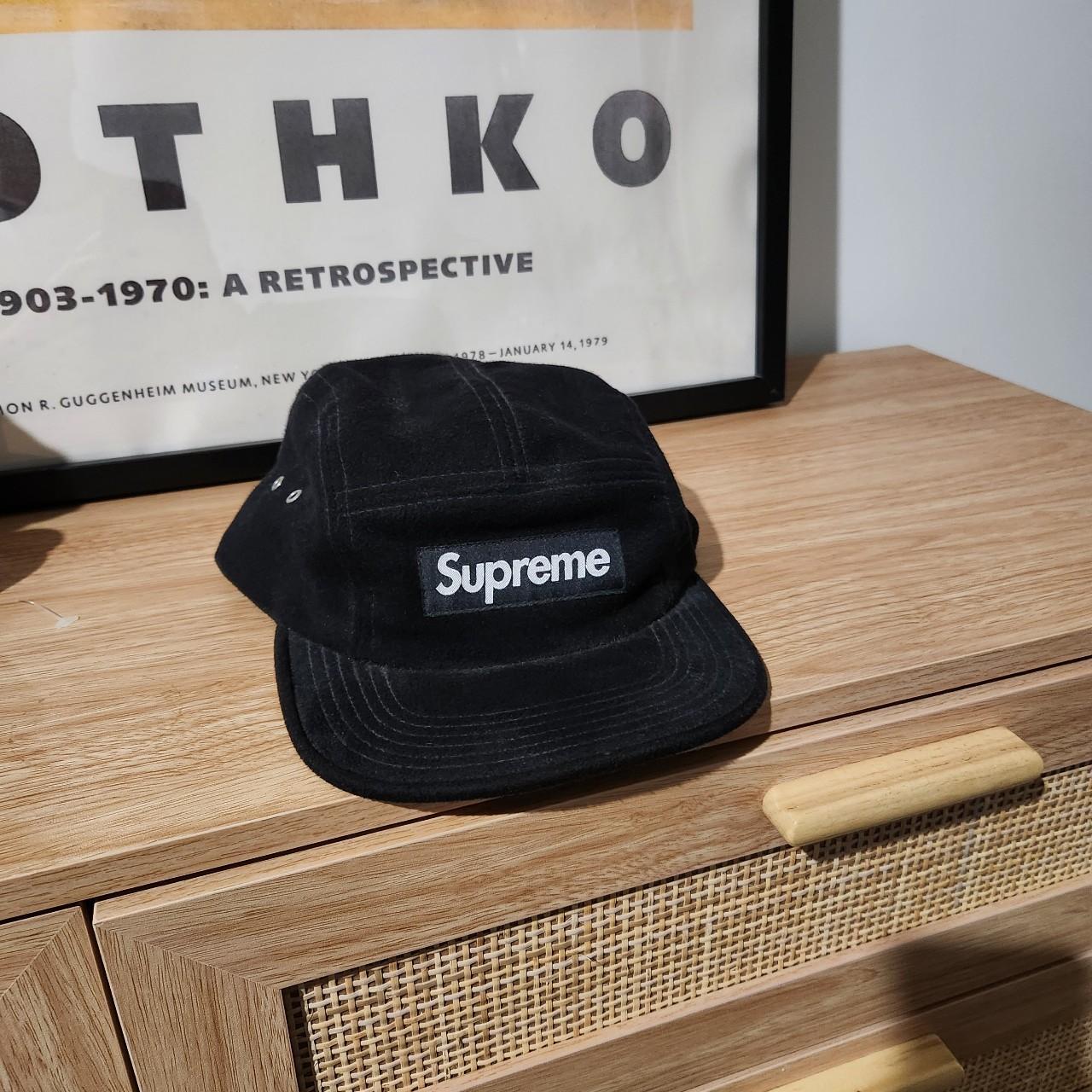 Supreme suede camp hat in black. Bought from supreme... - Depop