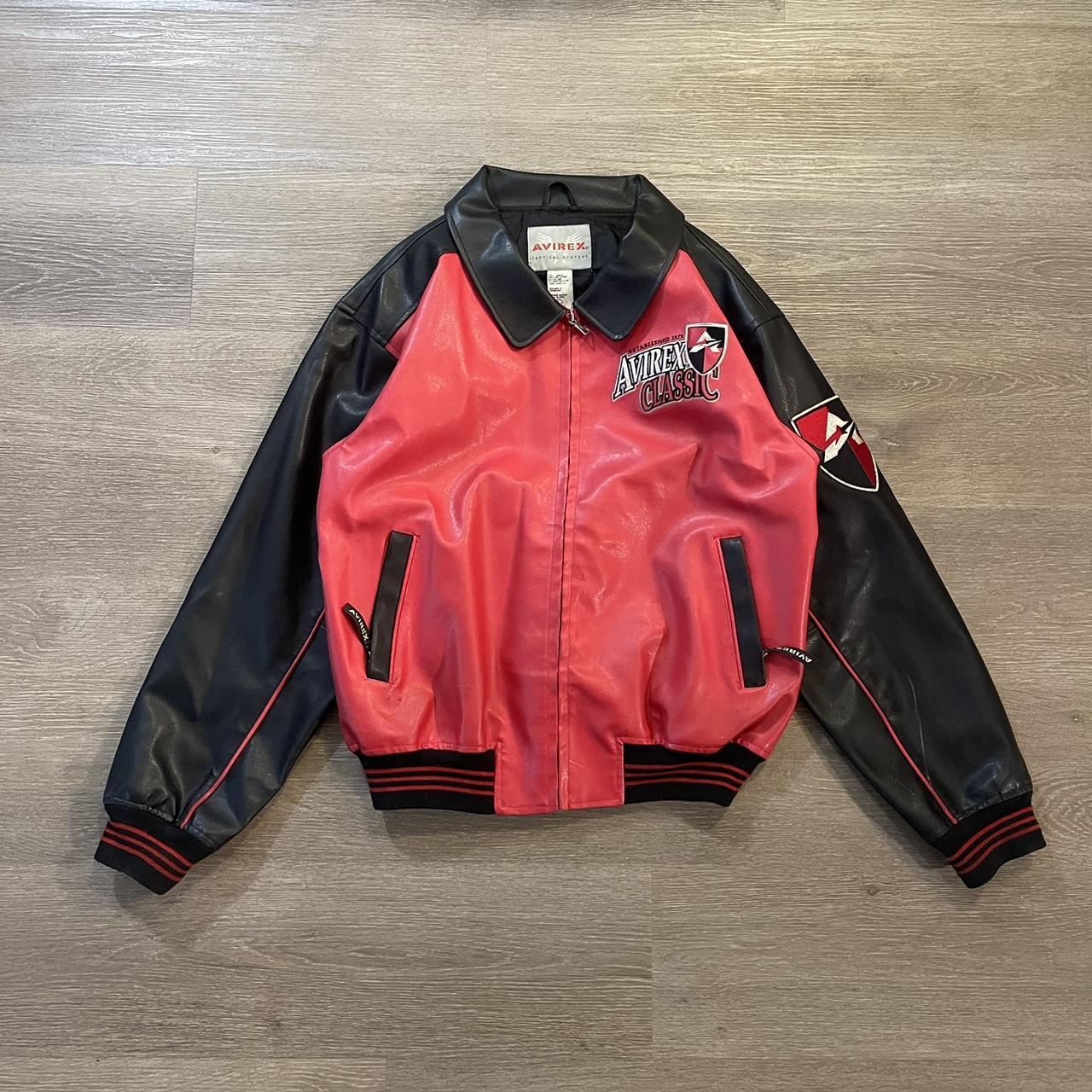 Rare zip up Avirex leather jacket Jessy pinkman... - Depop