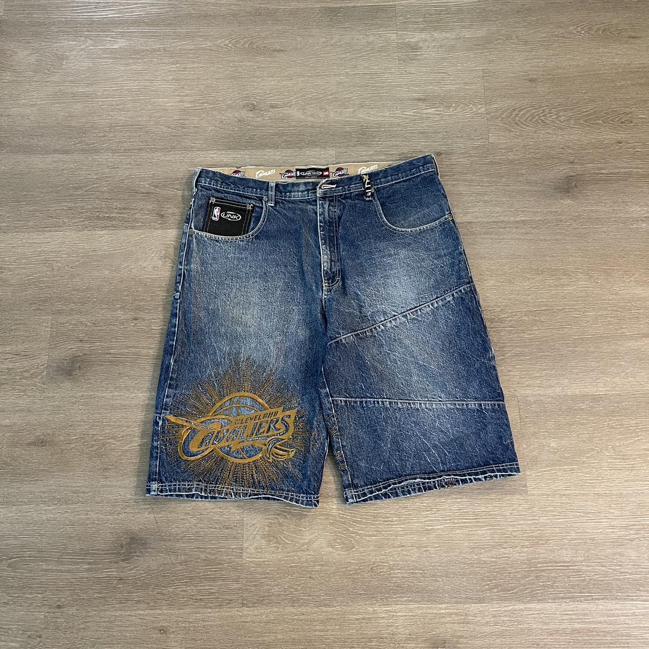 Vintagr Y2K NBA UNK Basketball Cavaliers jorts... | Depop