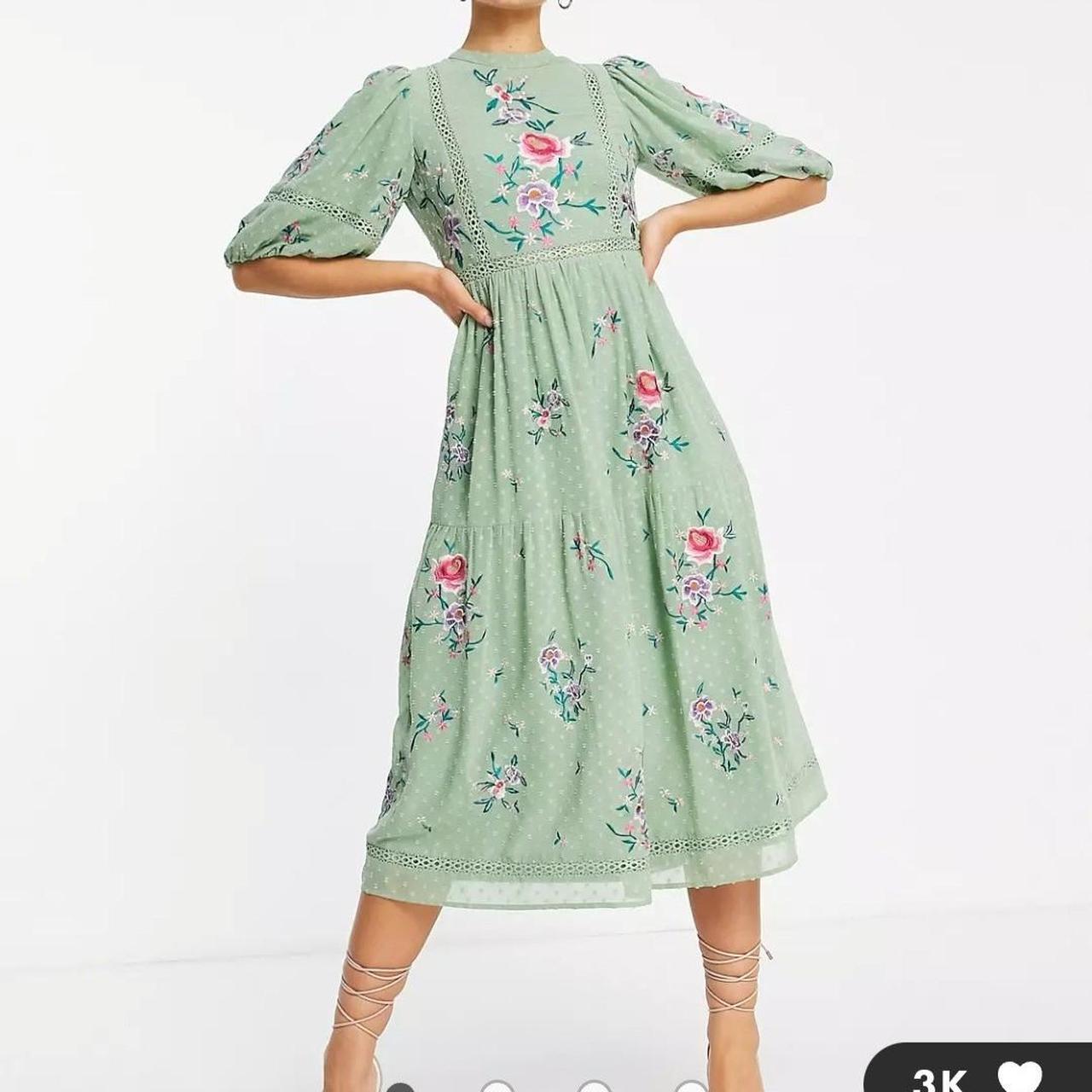 ASOS Women's Green Dress | Depop