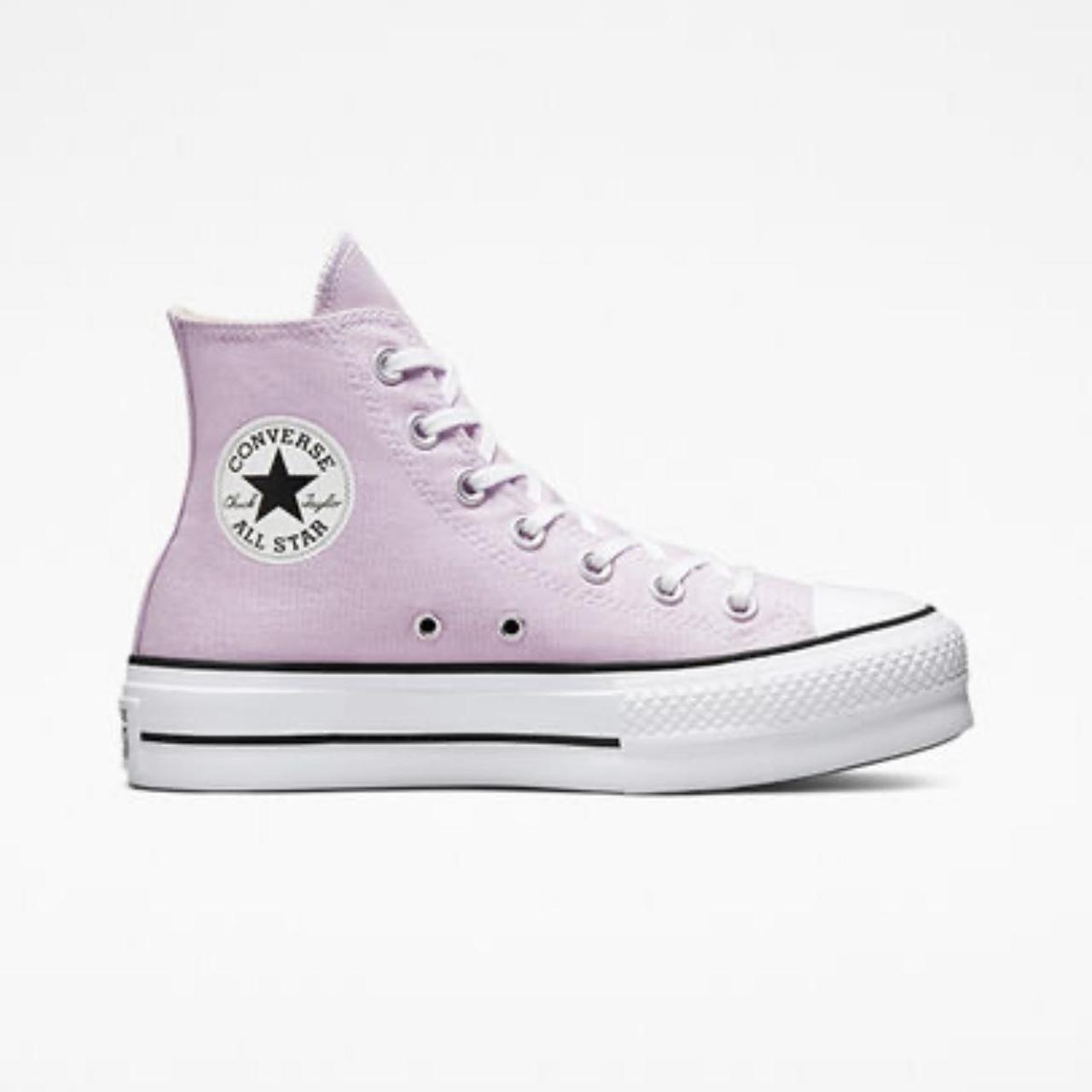 Converse Women's Purple and Pink Trainers | Depop