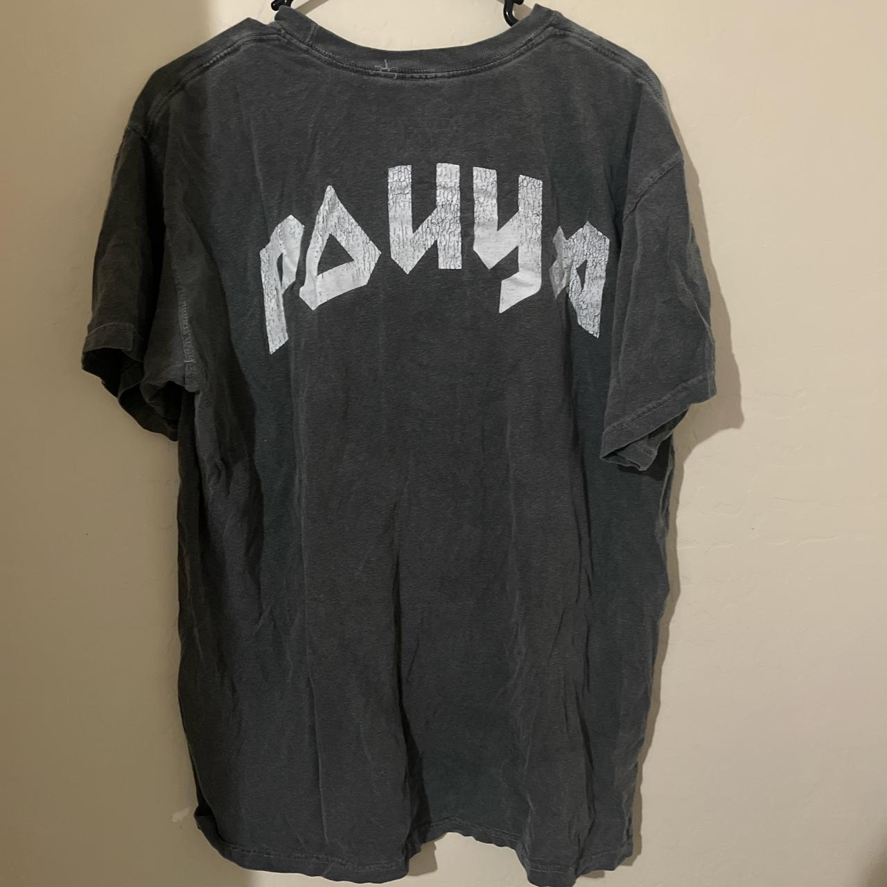 Pouya merch Used Distressed oversized L Excellent... - Depop