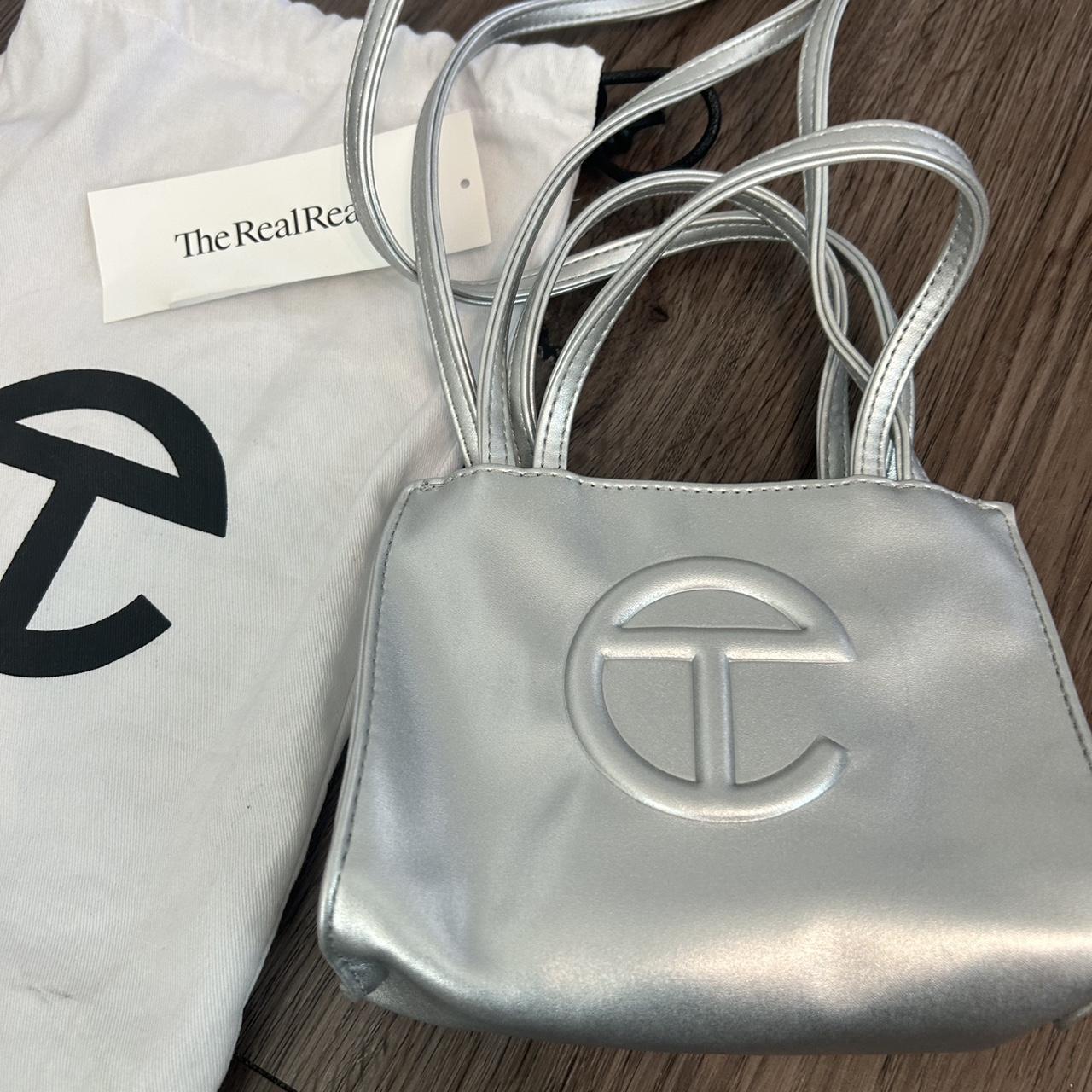 Silver Telfar crossbody bag #TelfarBag Telfar... | Depop