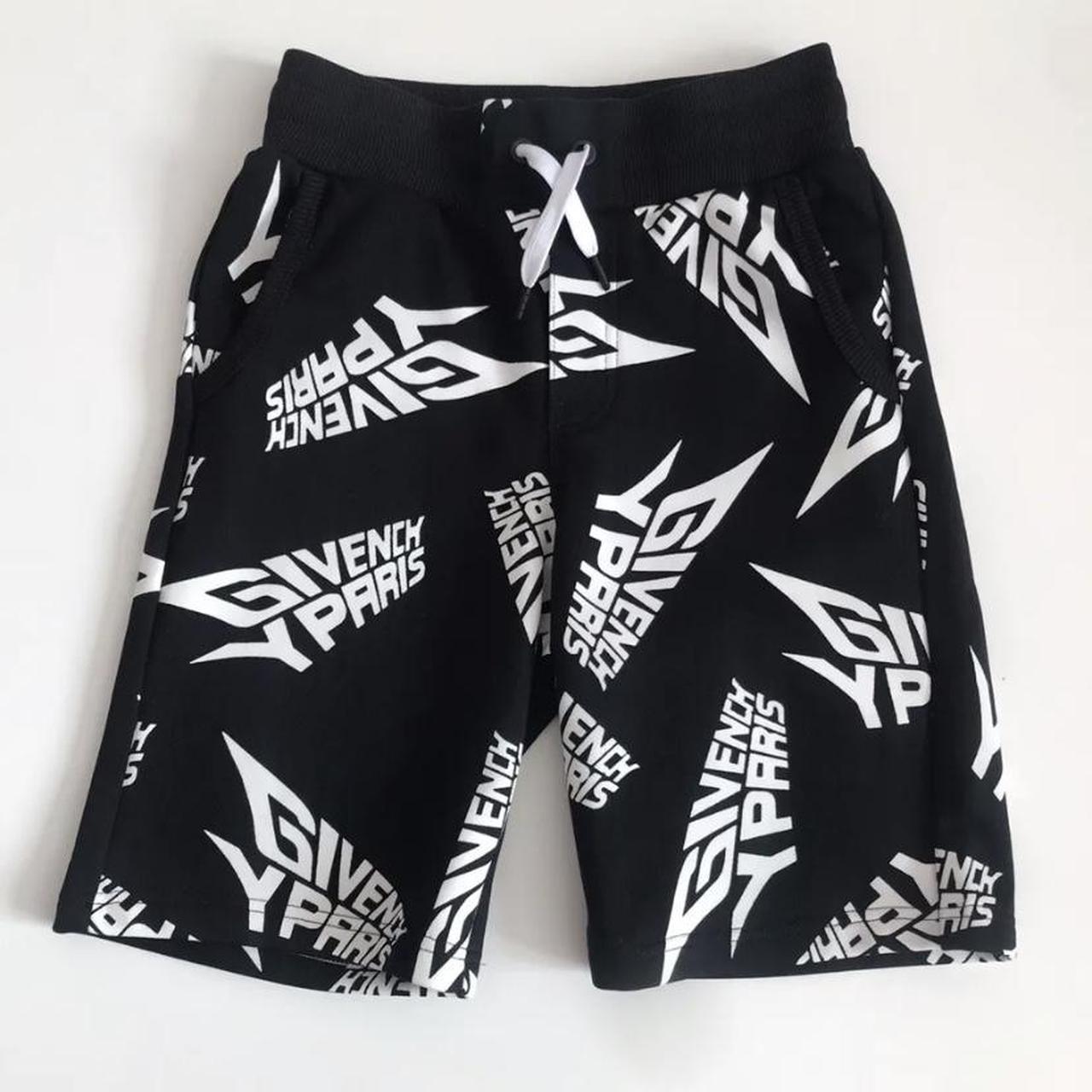 GIVENCHY BOYS LOGO BLACK SHORTS SIZE 10 YEARS MADE... - Depop