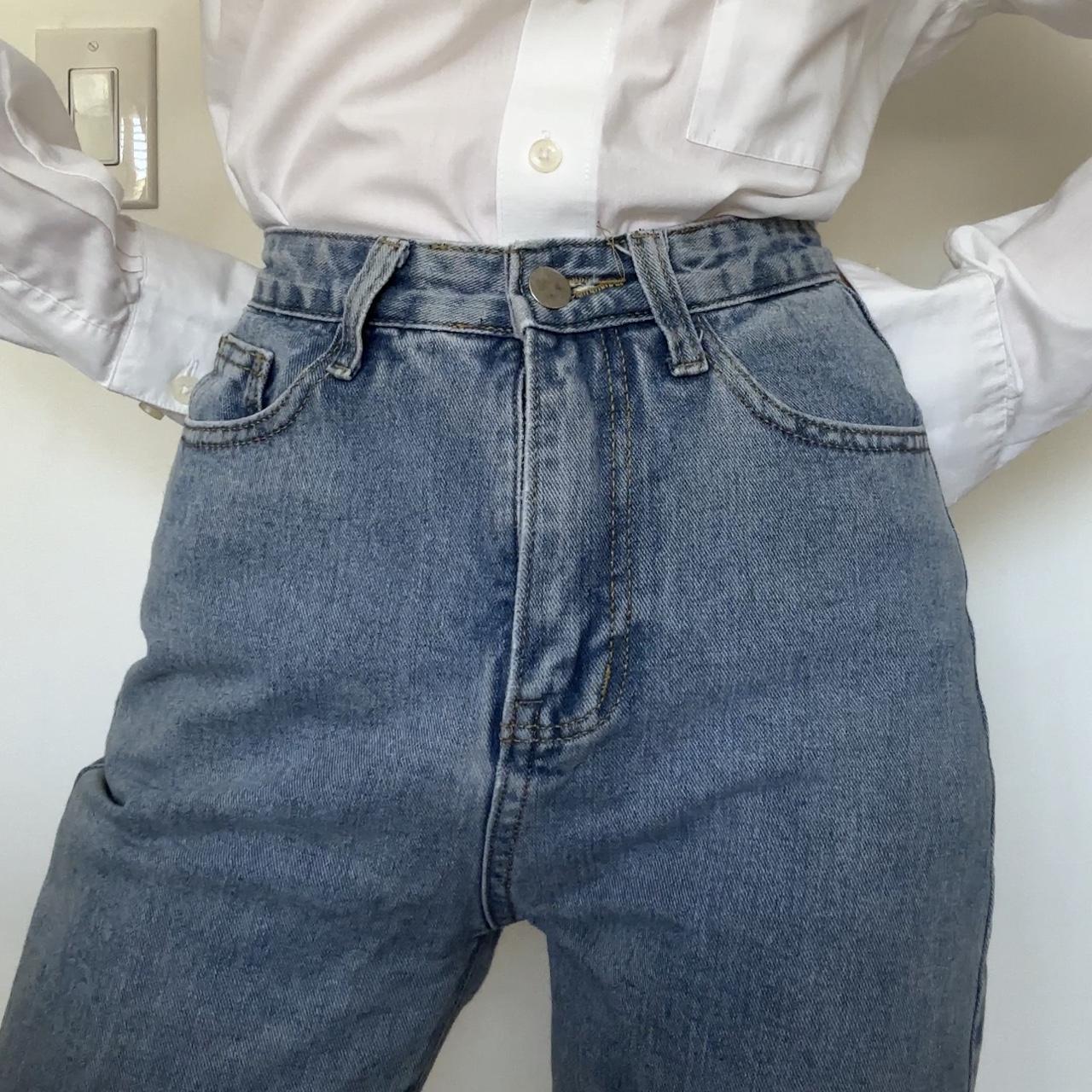 Super high waisted cut off jeans The cutest super... - Depop
