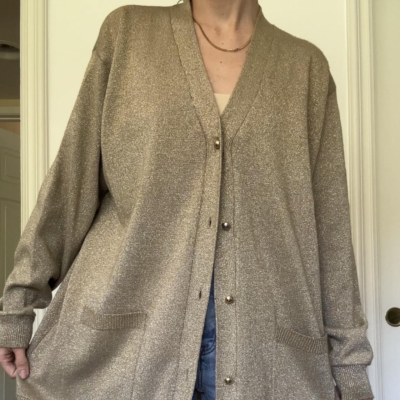 Regency Collection for Joyce Gold Cartigan Fabulous... - Depop