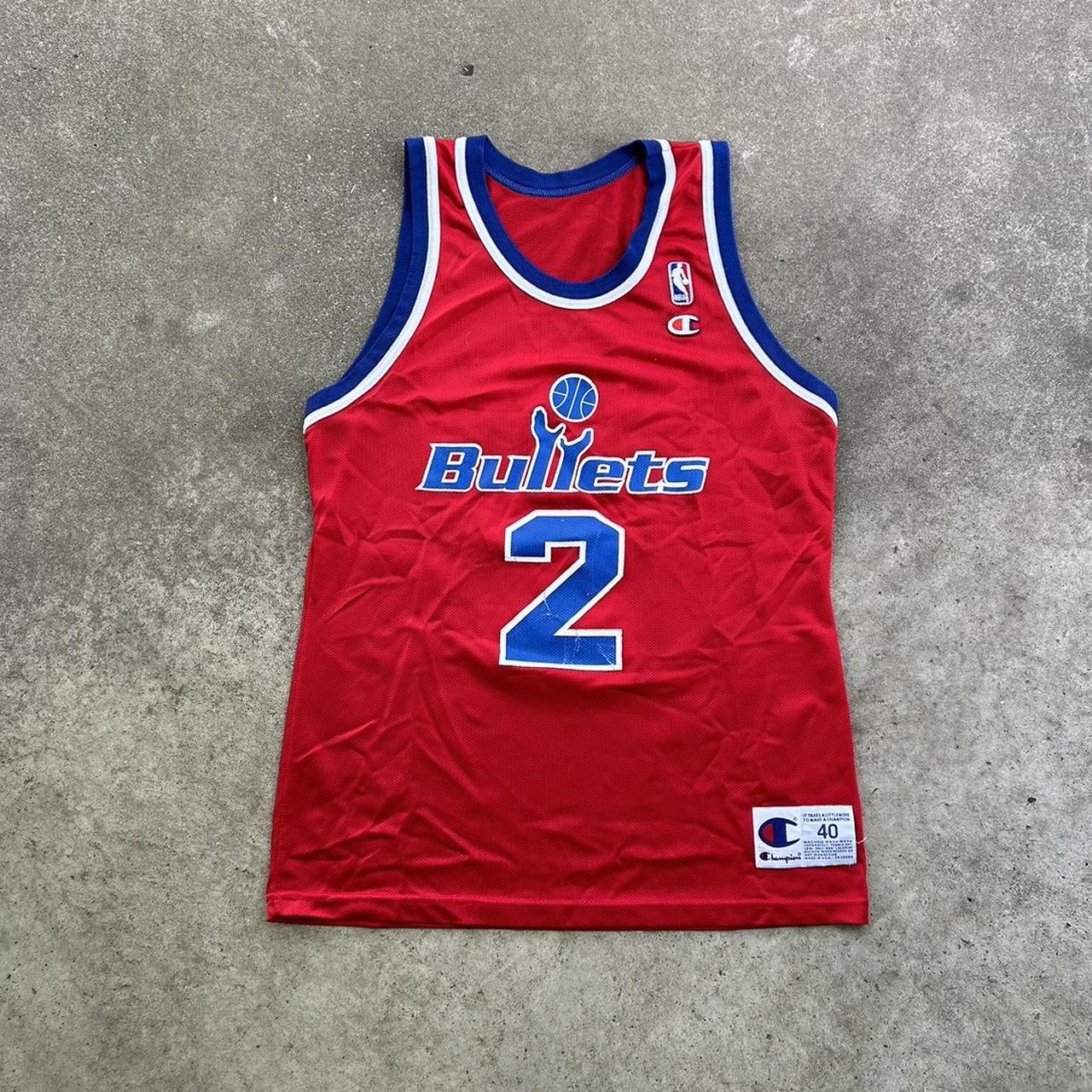 Vintage 1980s Washington Bullets Chris Webber... - Depop