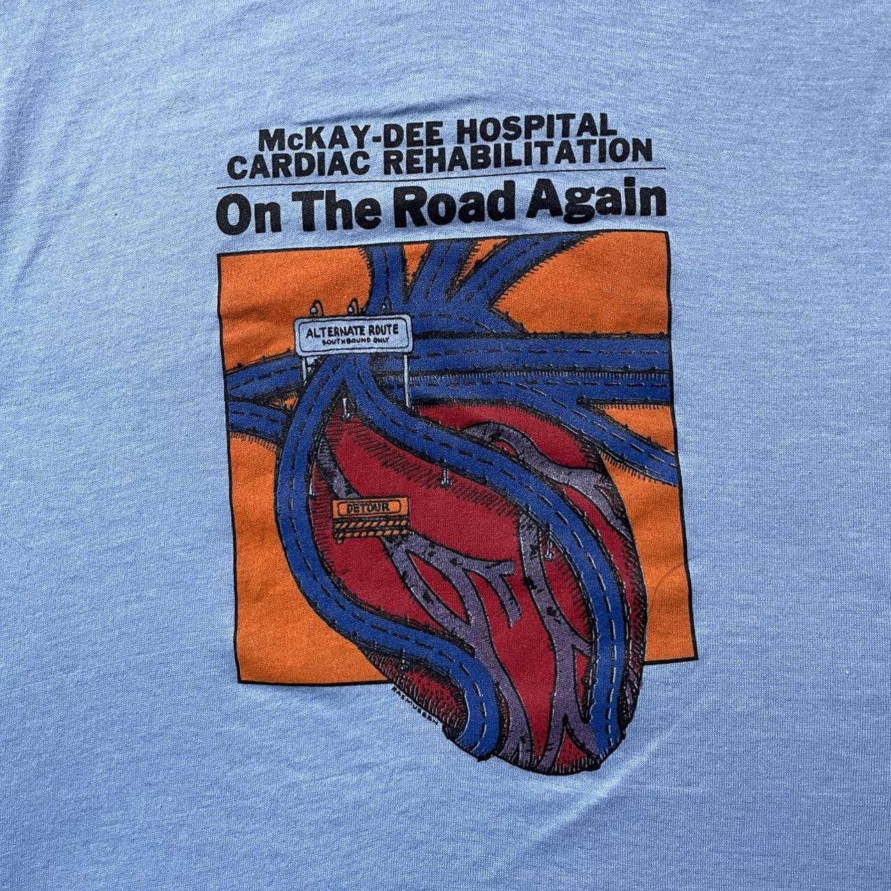 Screen Stars Men's Blue T-shirt | Depop