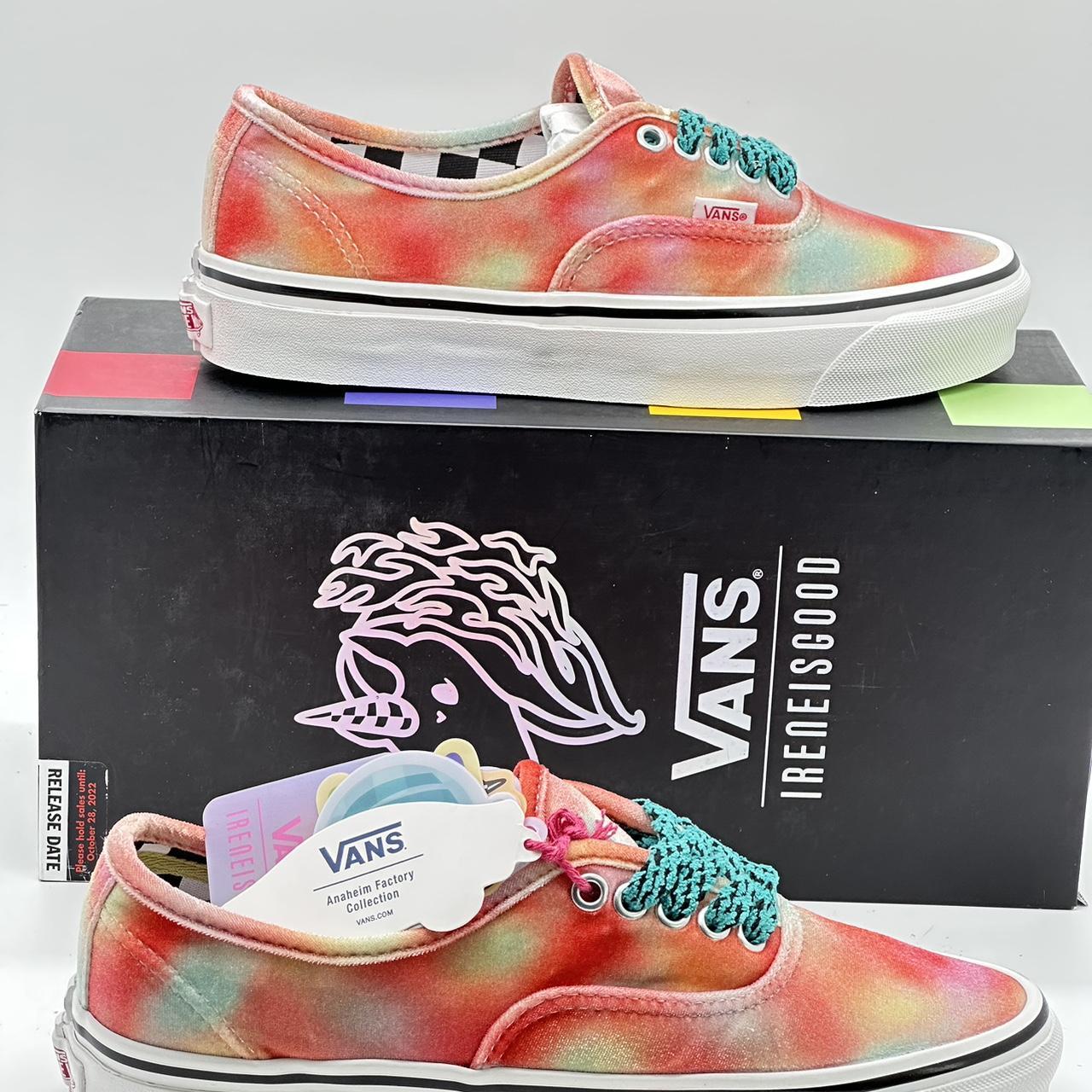 Vans x Ireneisgood Multicolor Velvet Sneaker Shoes... - Depop